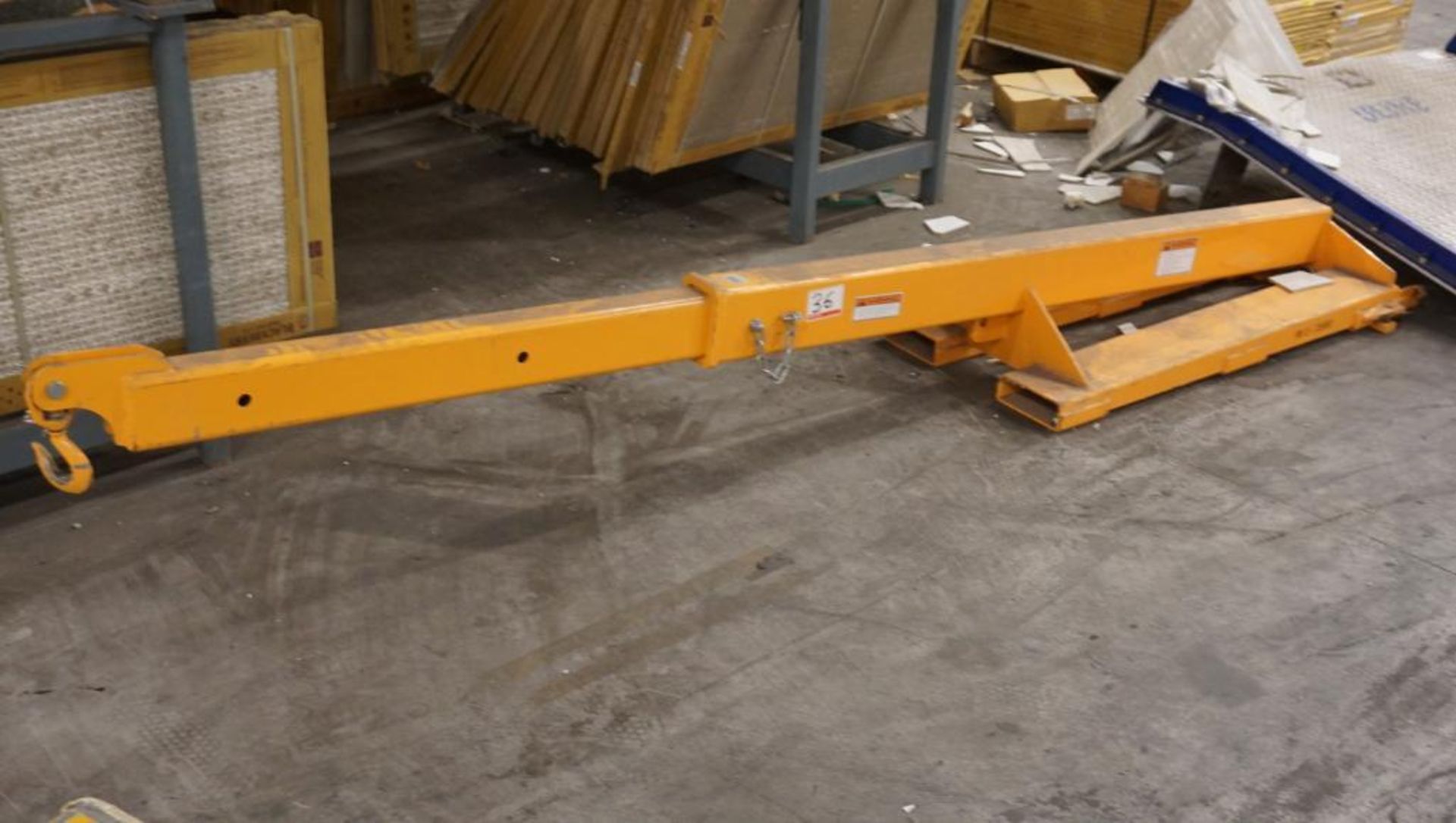 LOT - FB 2-3580 3580MM FORKLIFT BOOM EXTENSION, S/N 002261 C/W SLAB ...