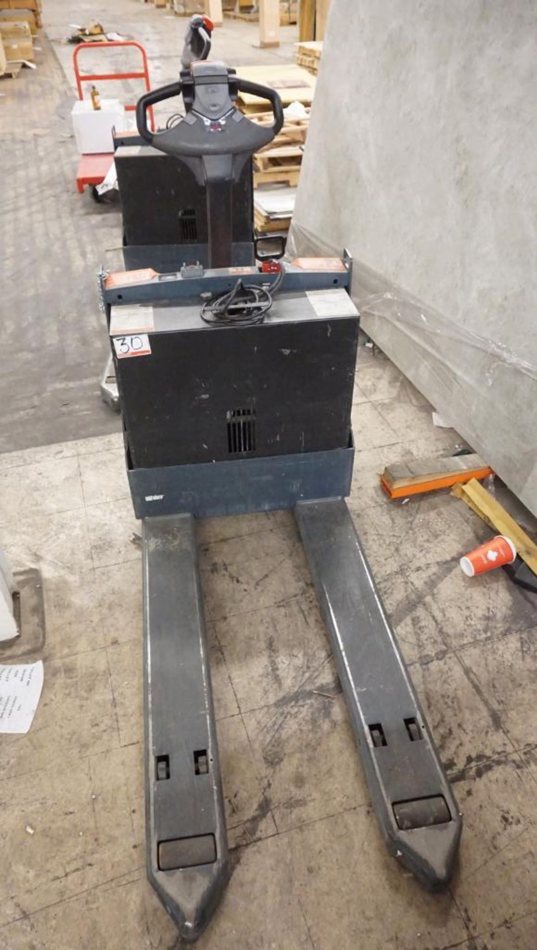 2022 TOYOTA 8HBW23 4,500 LBS CAP ELECTRIC PALLET JACK S/N 59142 W ...