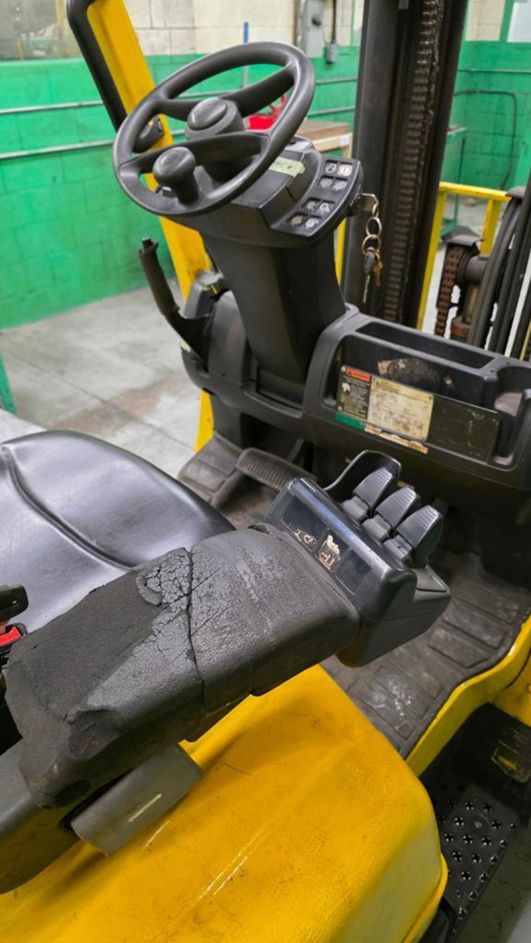 HYSTER S50FT PROPANE POWERED 5,000 LBS. CAP. FORKLIFT W/ 3-STAGE MAST ...
