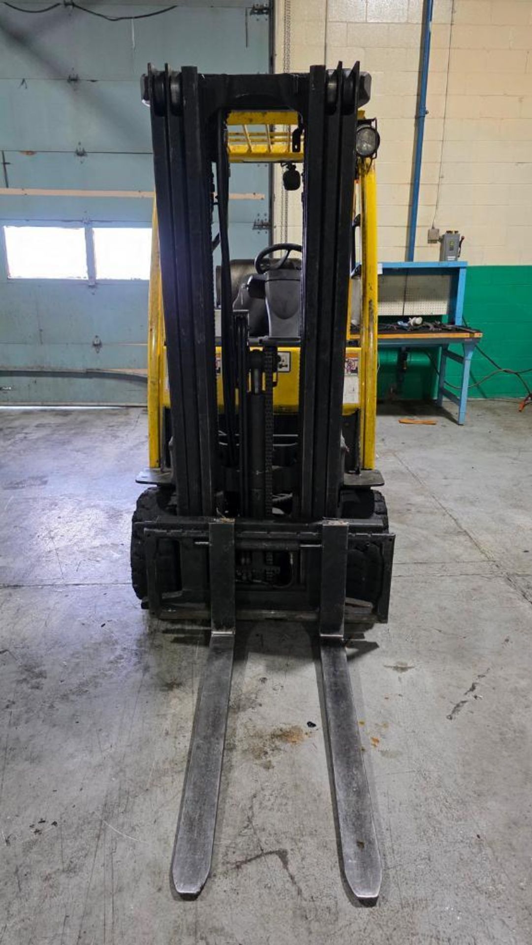 HYSTER S50FT PROPANE POWERED 5,000 LBS. CAP. FORKLIFT W/ 3-STAGE MAST ...