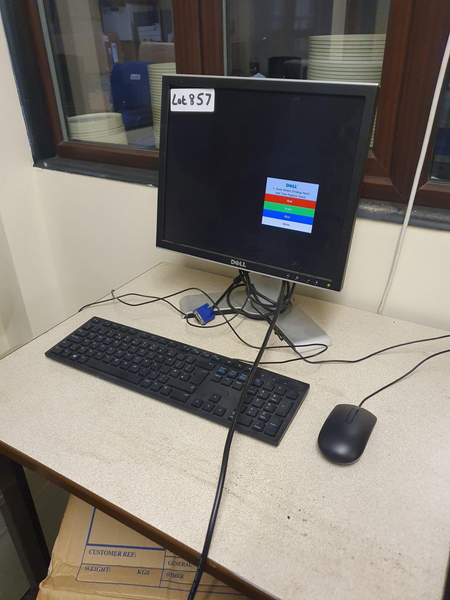 Desktop Moniter With Mouse And Keyboard With Wires David Gower Auctions