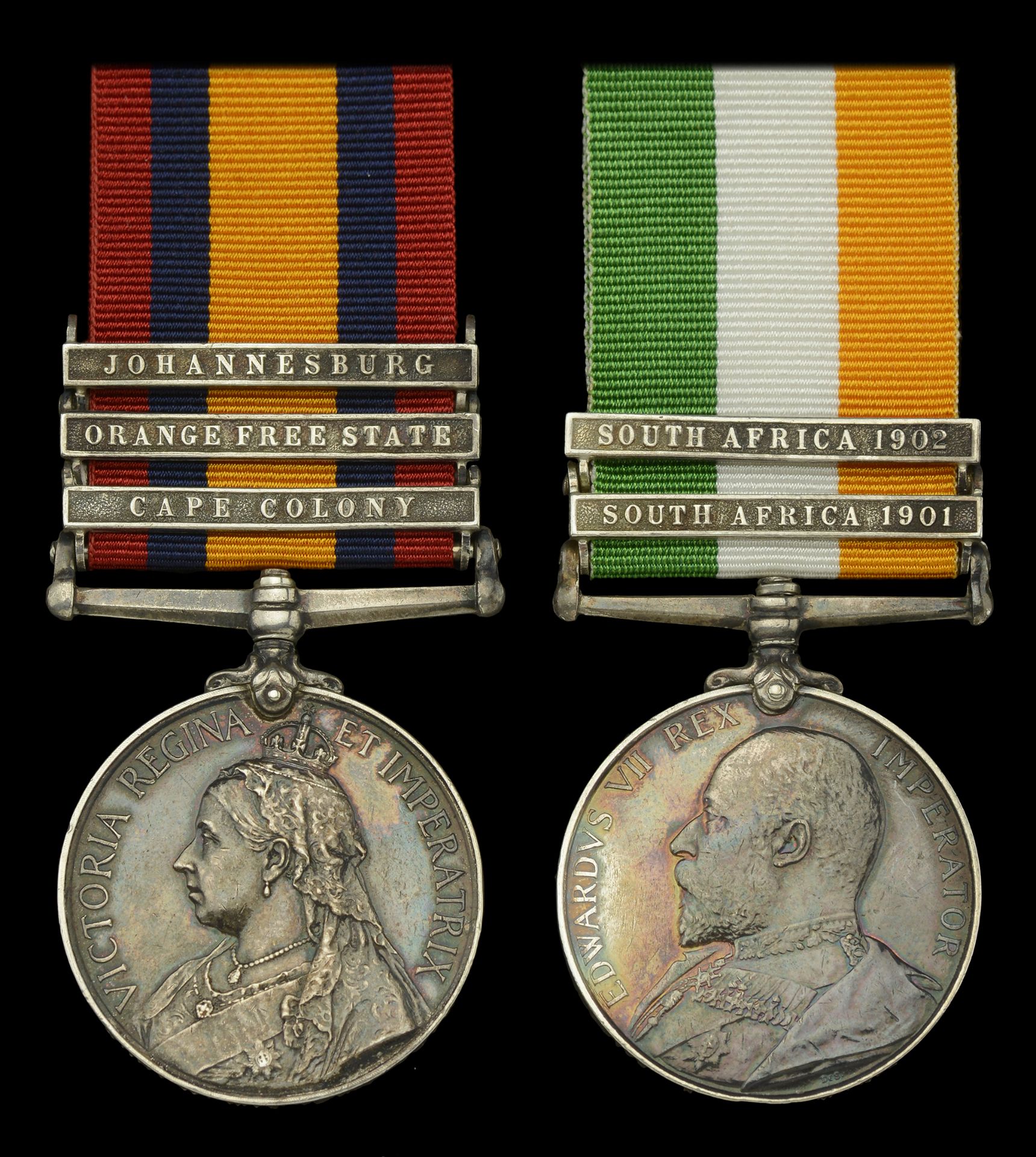 Pair: Gunner W. Milner, Royal Field Artillery Queen’s South Africa 1899 ...