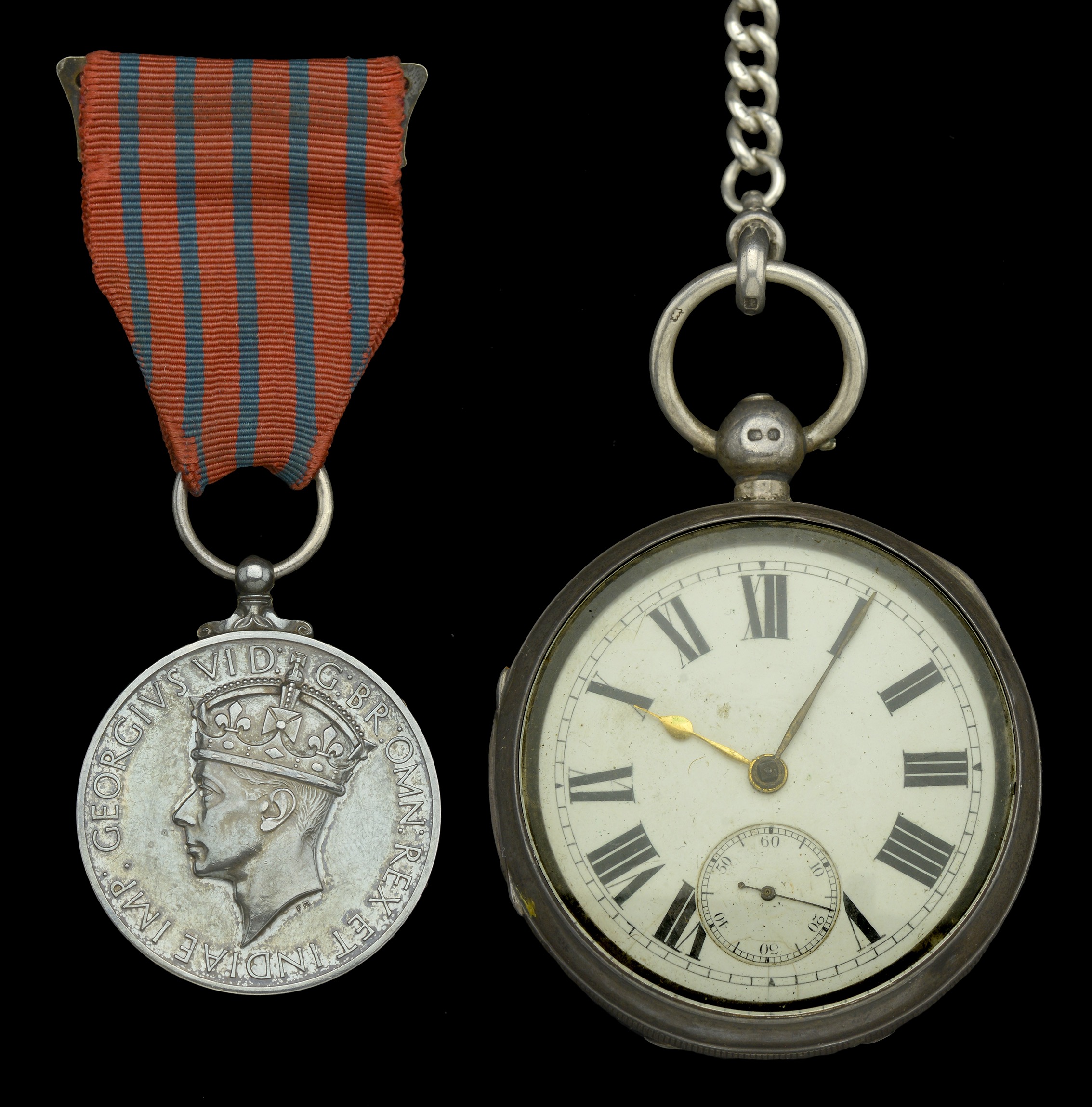 An outstanding Second War George Medal awarded to Mr. Archibald Cook ...