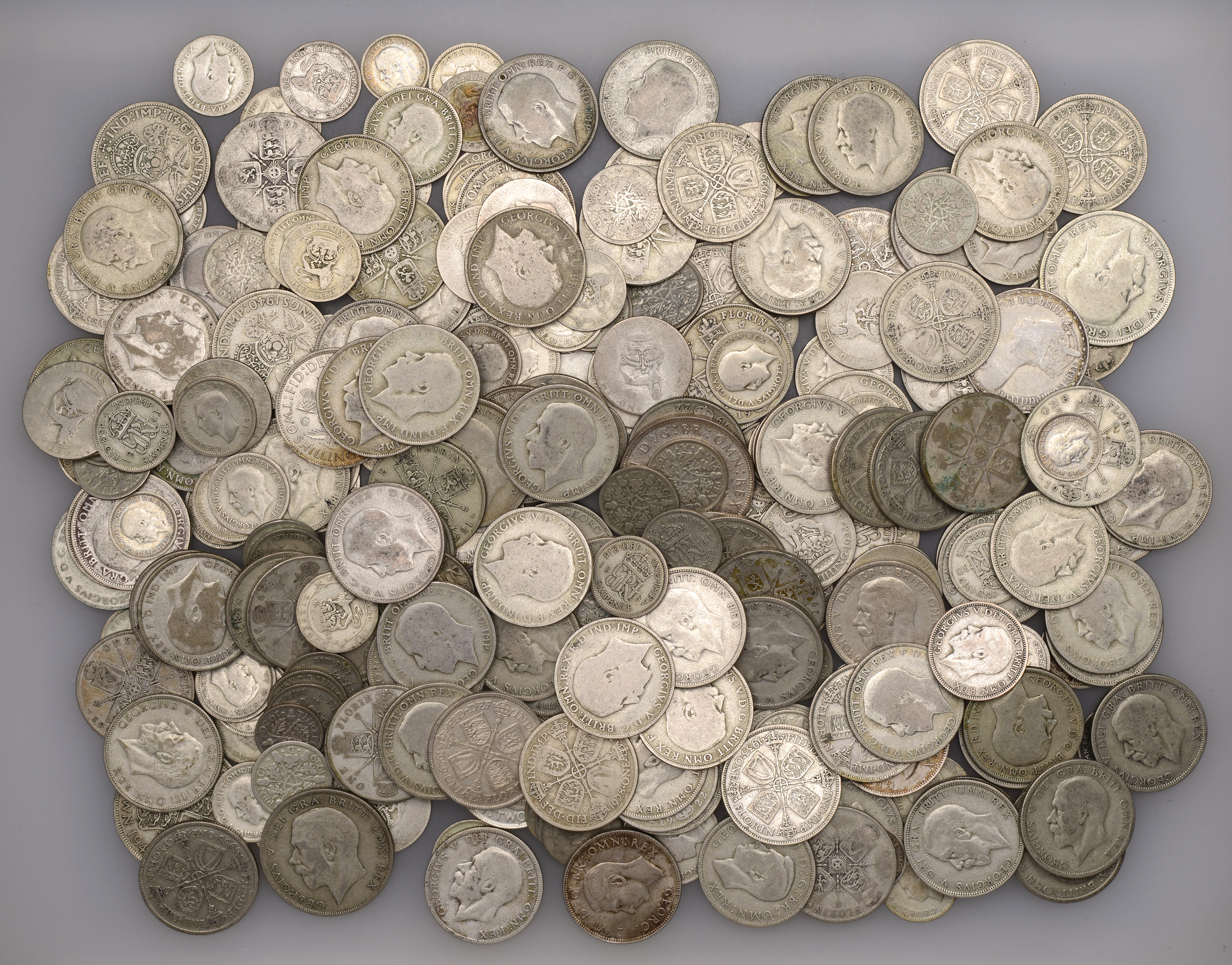 George V to Elizabeth II, miscellaneous British milled coins in silver ...