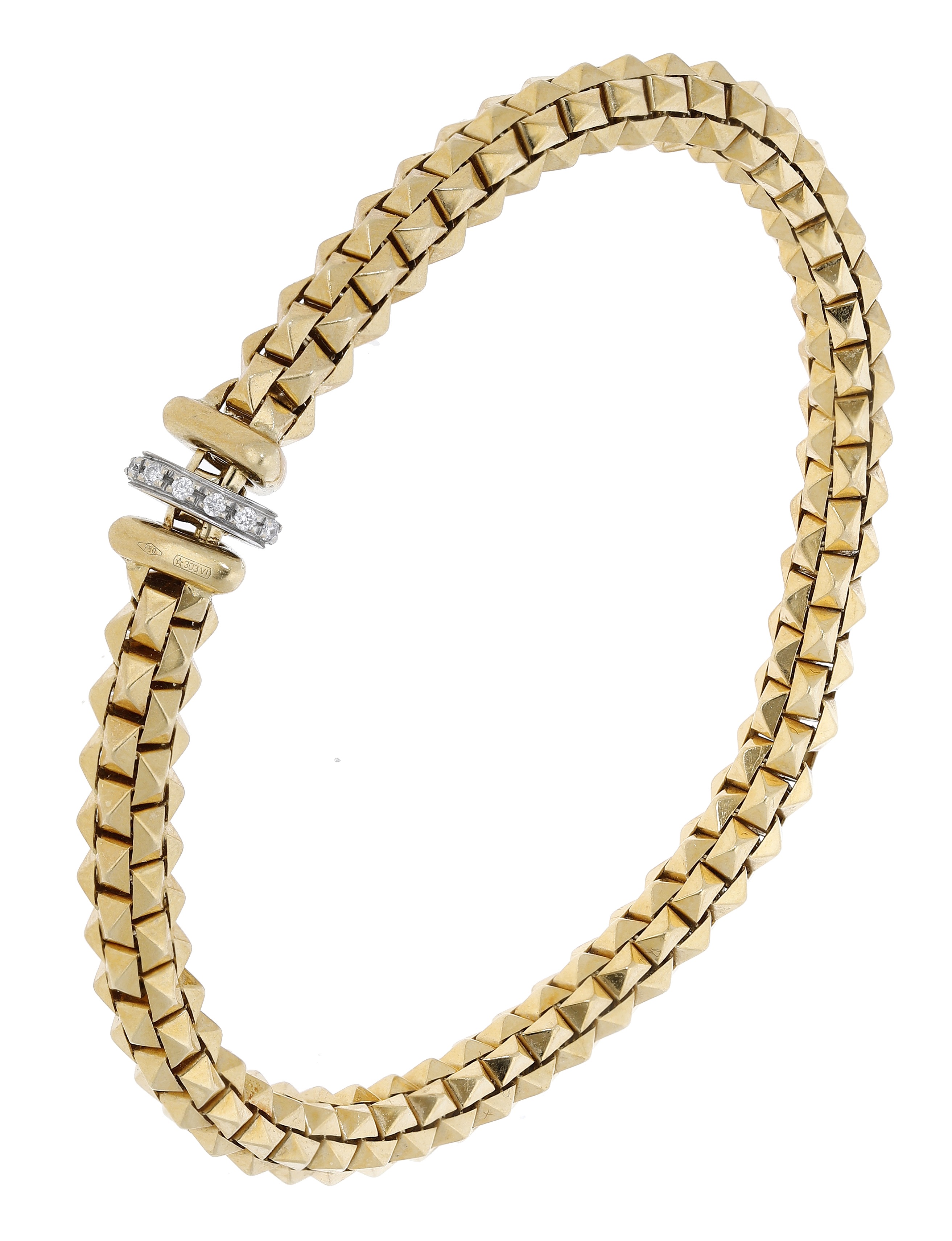 A ‘Flex’it’ bracelet by FOPE, the flexible bracelet composed of ...