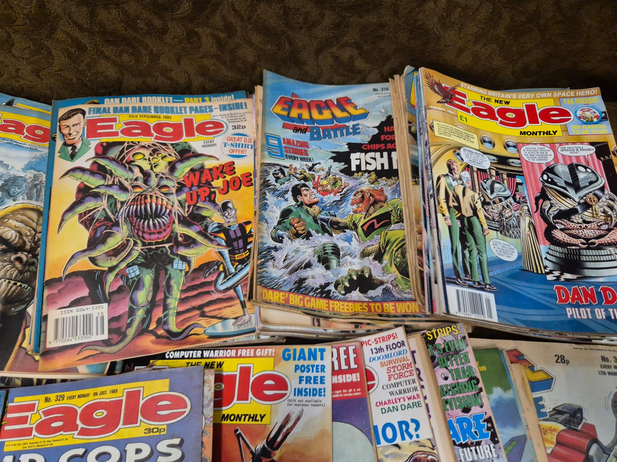 Approximately 225 vintage 1980's and 90's Eagle comics