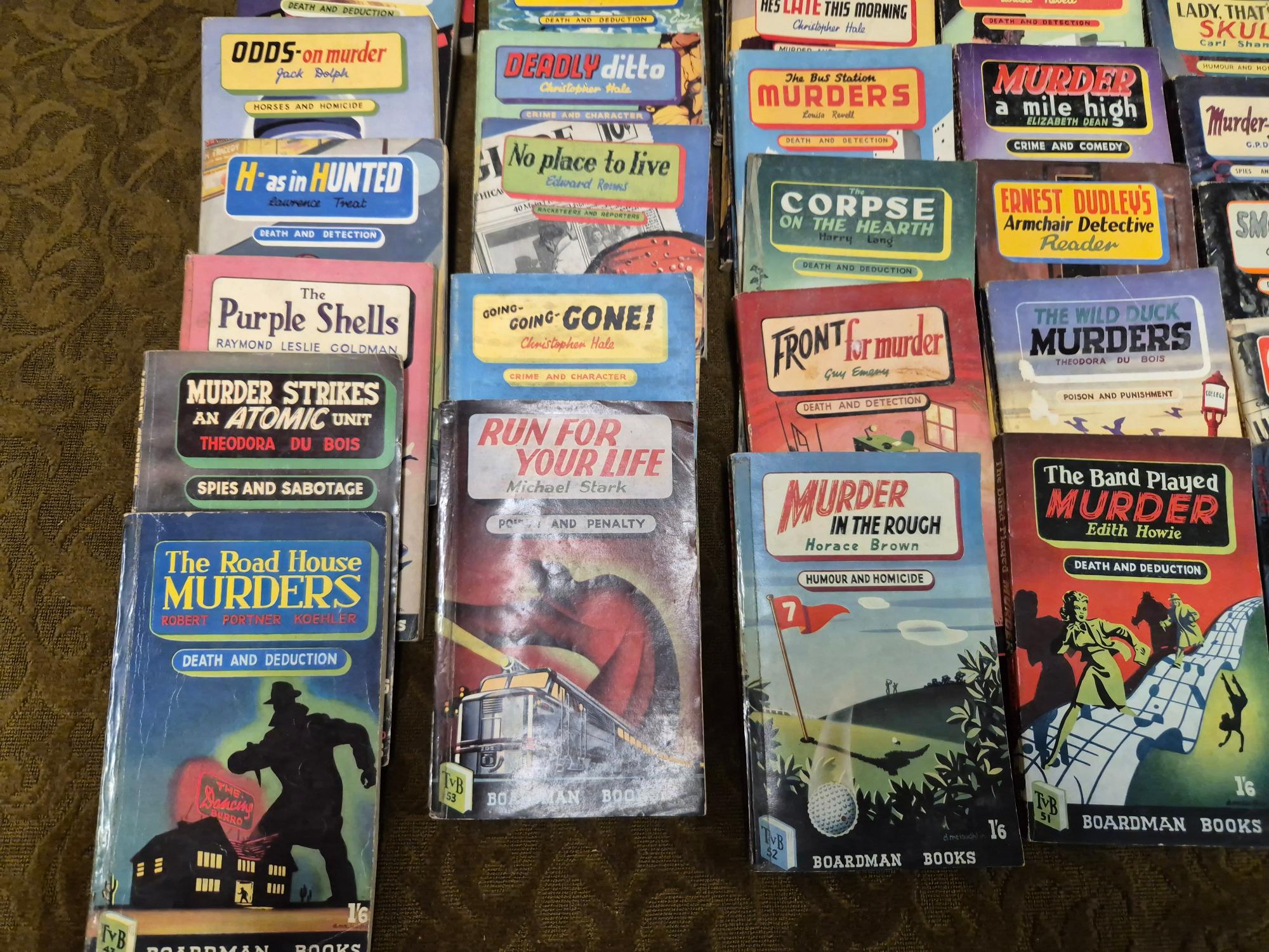 Vintage T.V. Boardman murder mystery, crime and punishment books 1930 ...
