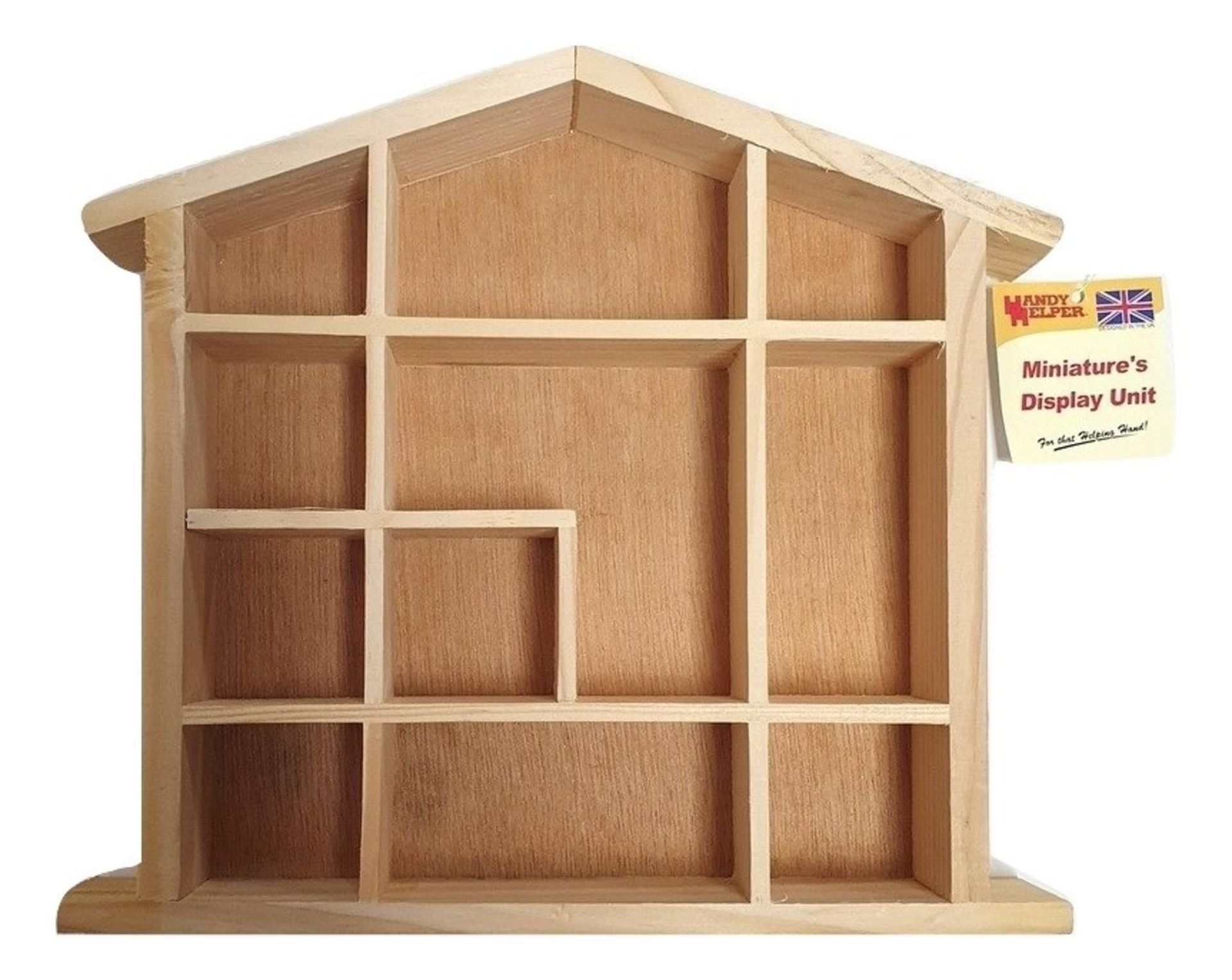 540 X WOODEN HOUSE SHAPE DISPLAY UNIT -SMALLCollection: ManchesterLot ...