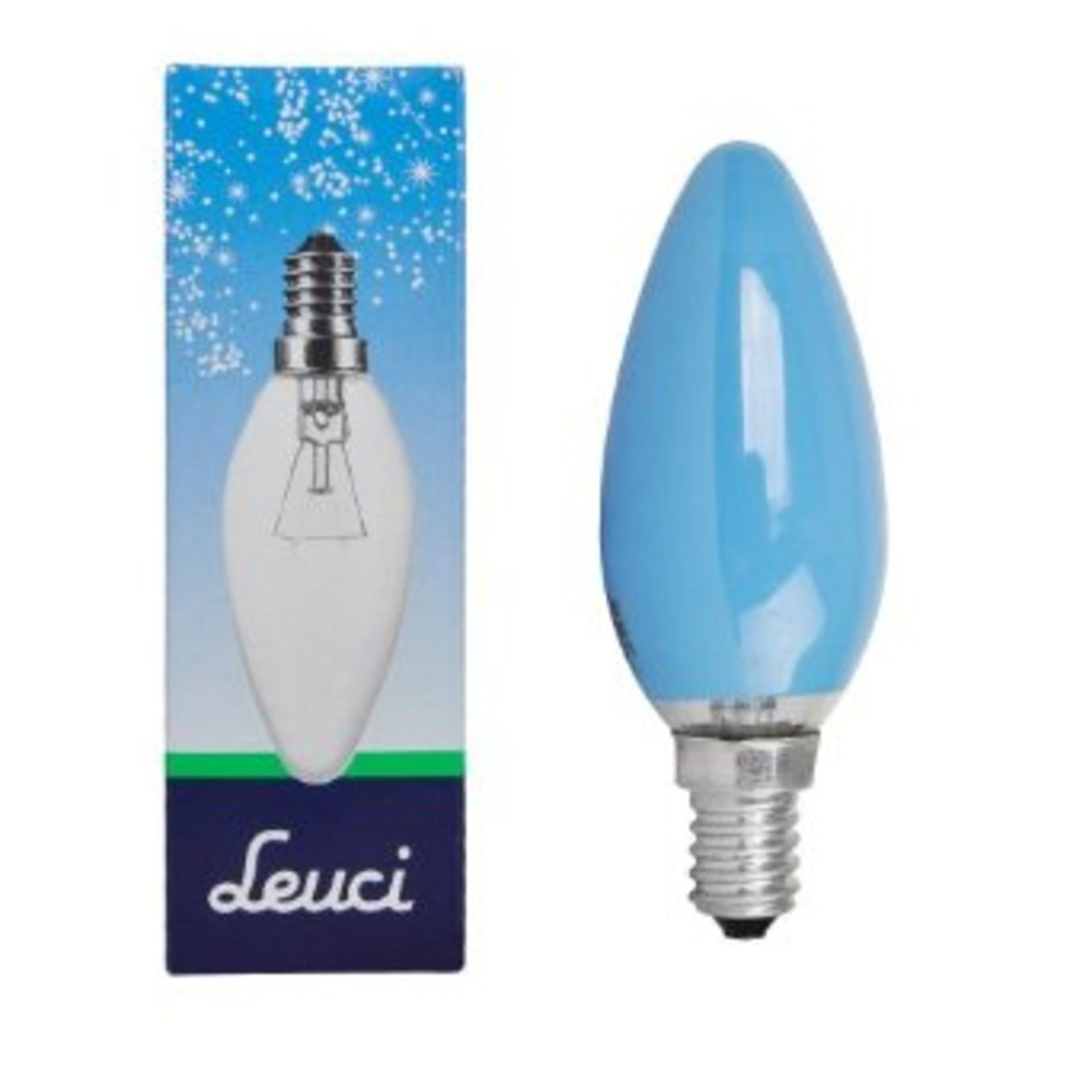 1000 x LEUCI-CANDLE BULB 25W E14 BLUE Collection: ManchesterLot ...