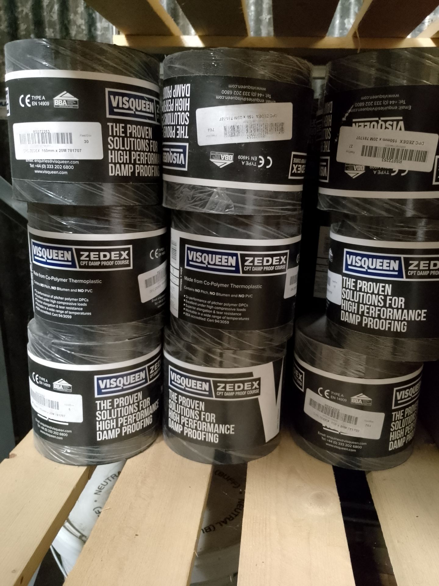19 x units Visqueen Zedex CPT High Performance Damp Proof Course (DPC ...