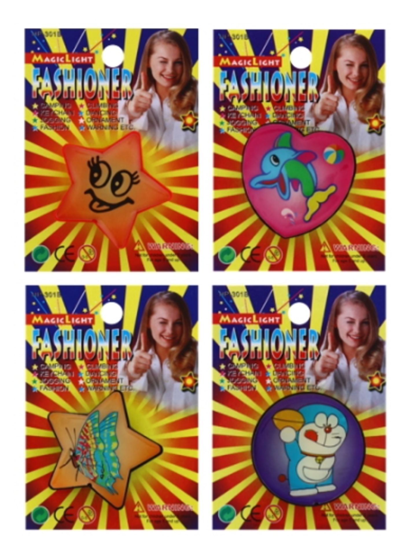 5000 X MAGIC LIGHT FASHIONER -FLASHING CLIP ON (360)Turn Your stock ...