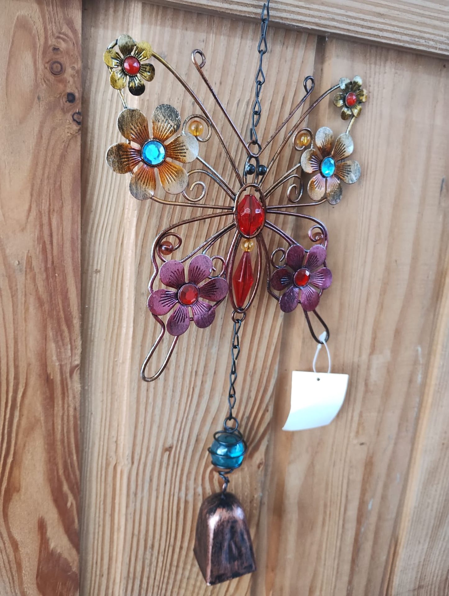 Joblot of x9 - Brand new Large Metal Multicolored Hanging Butterfly ...