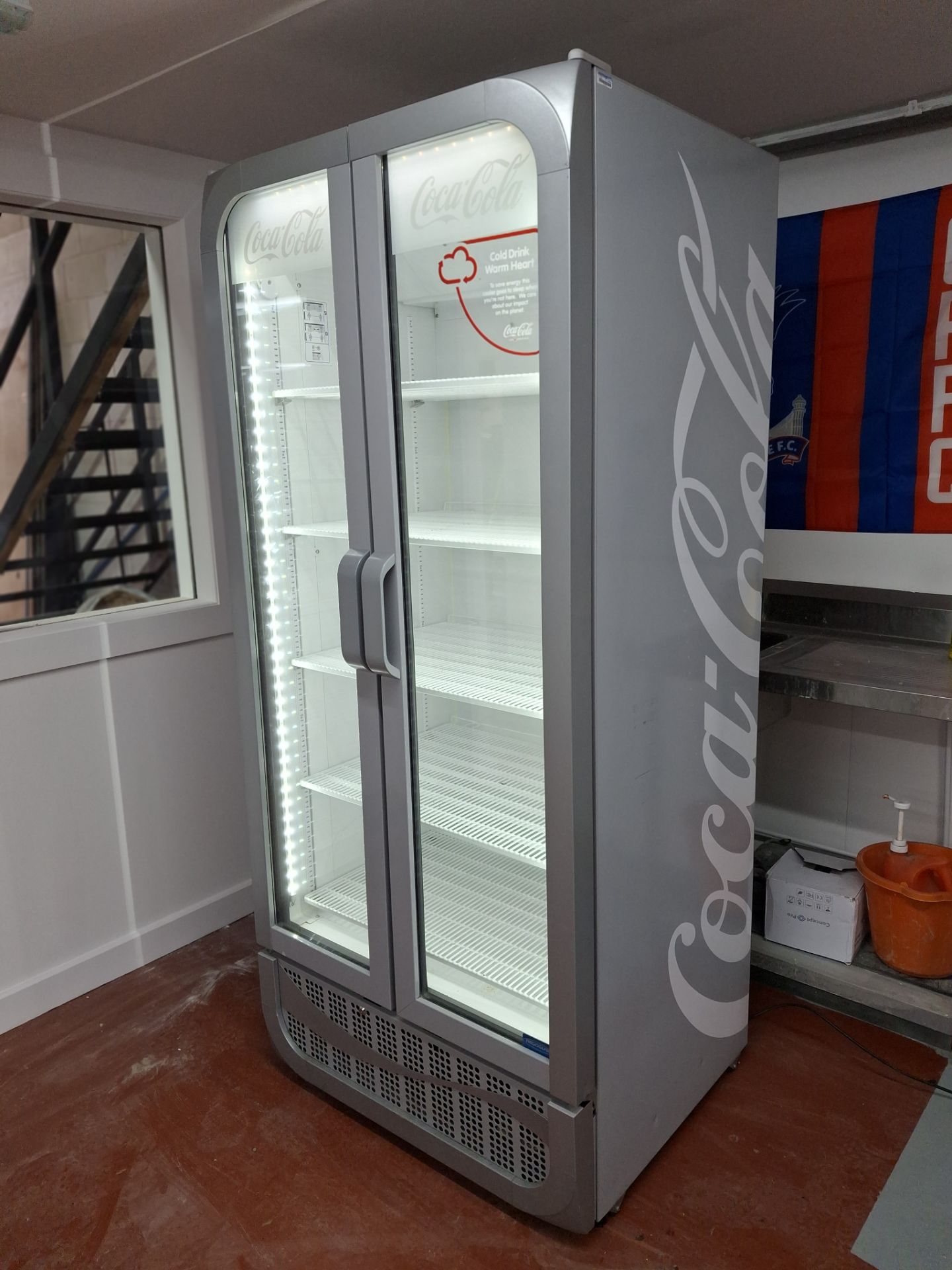 MODEN RETRO DOUBLE COKE COLA FRIDGE COMMERCIAL CATERINGItem has come ...