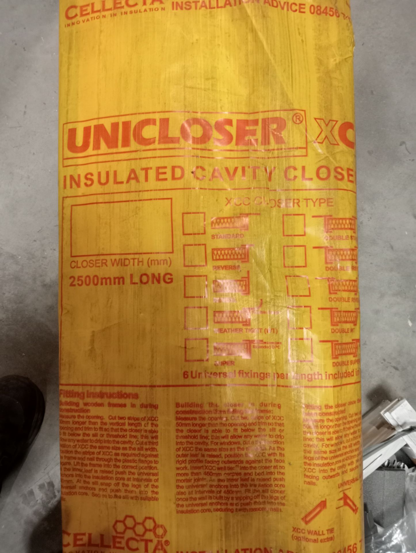 20 x unicloser insulated cavity closers Fire Rated Cavity Closer 20 ...