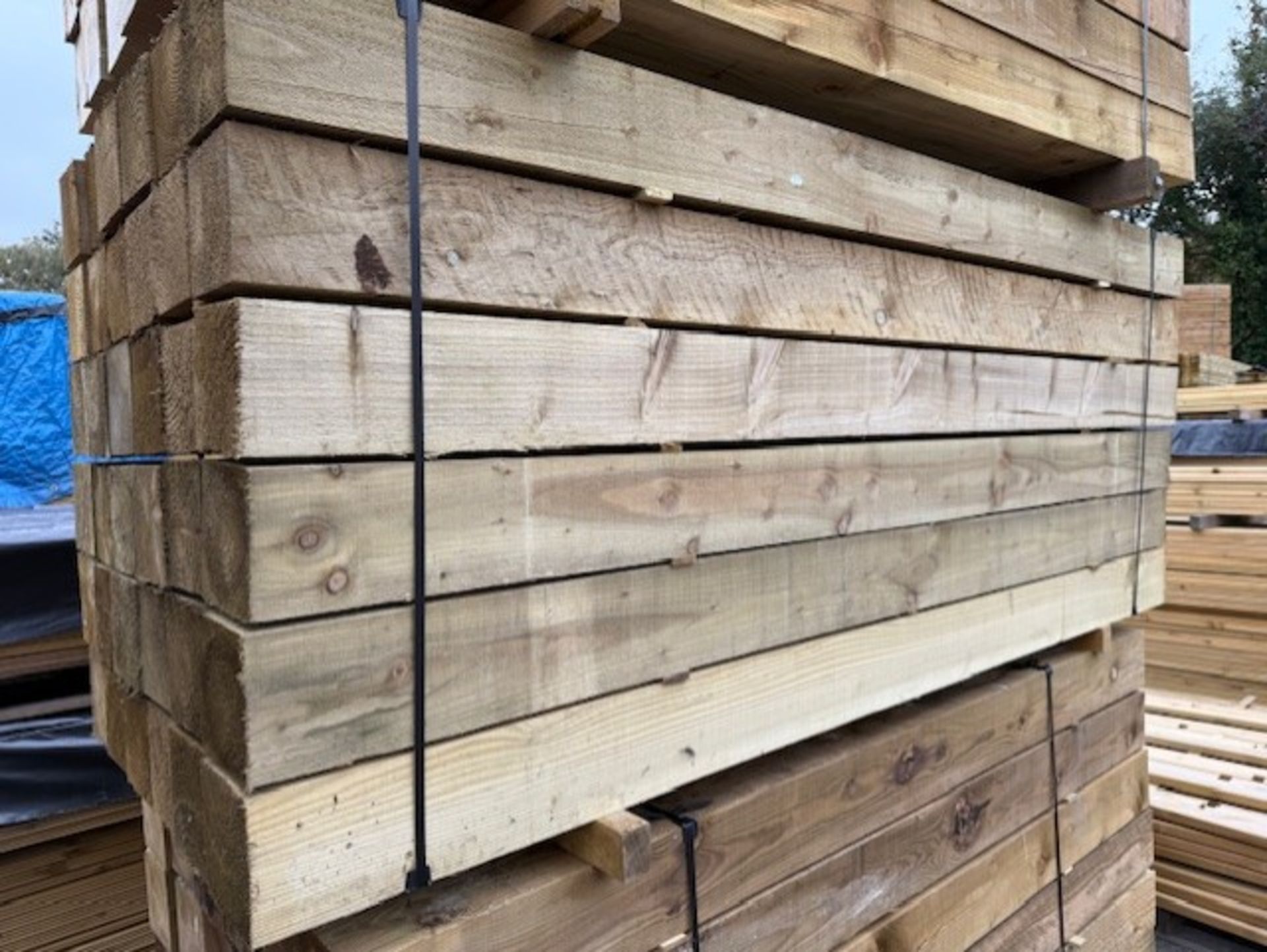 1 Pack of 36no 150x150x2400 Fence PostsTanalisedForklift available for ...
