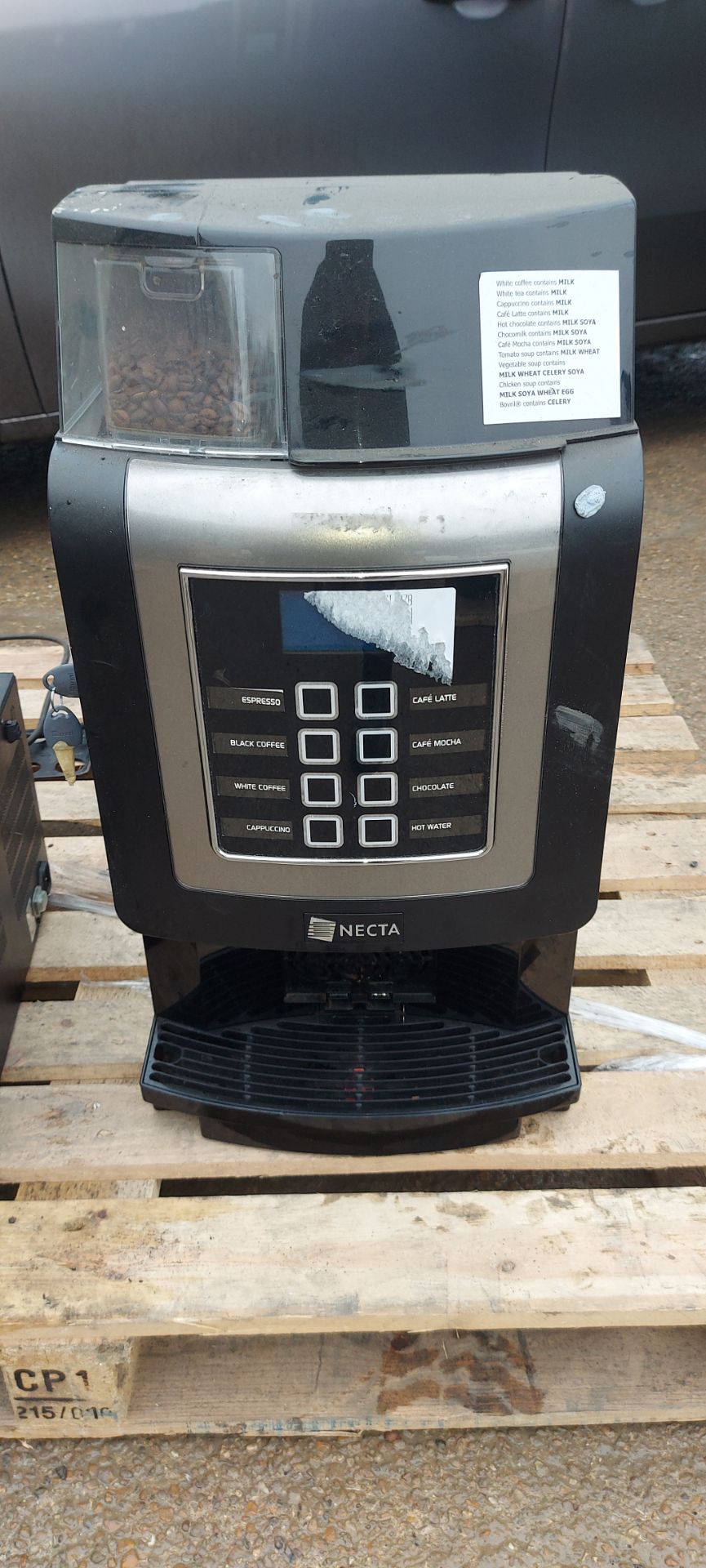 KORO BEAN 2 CUP EVOCA COFFEE MACHINE SOLD AS SEEN CAN SEND ON A PALLET ...
