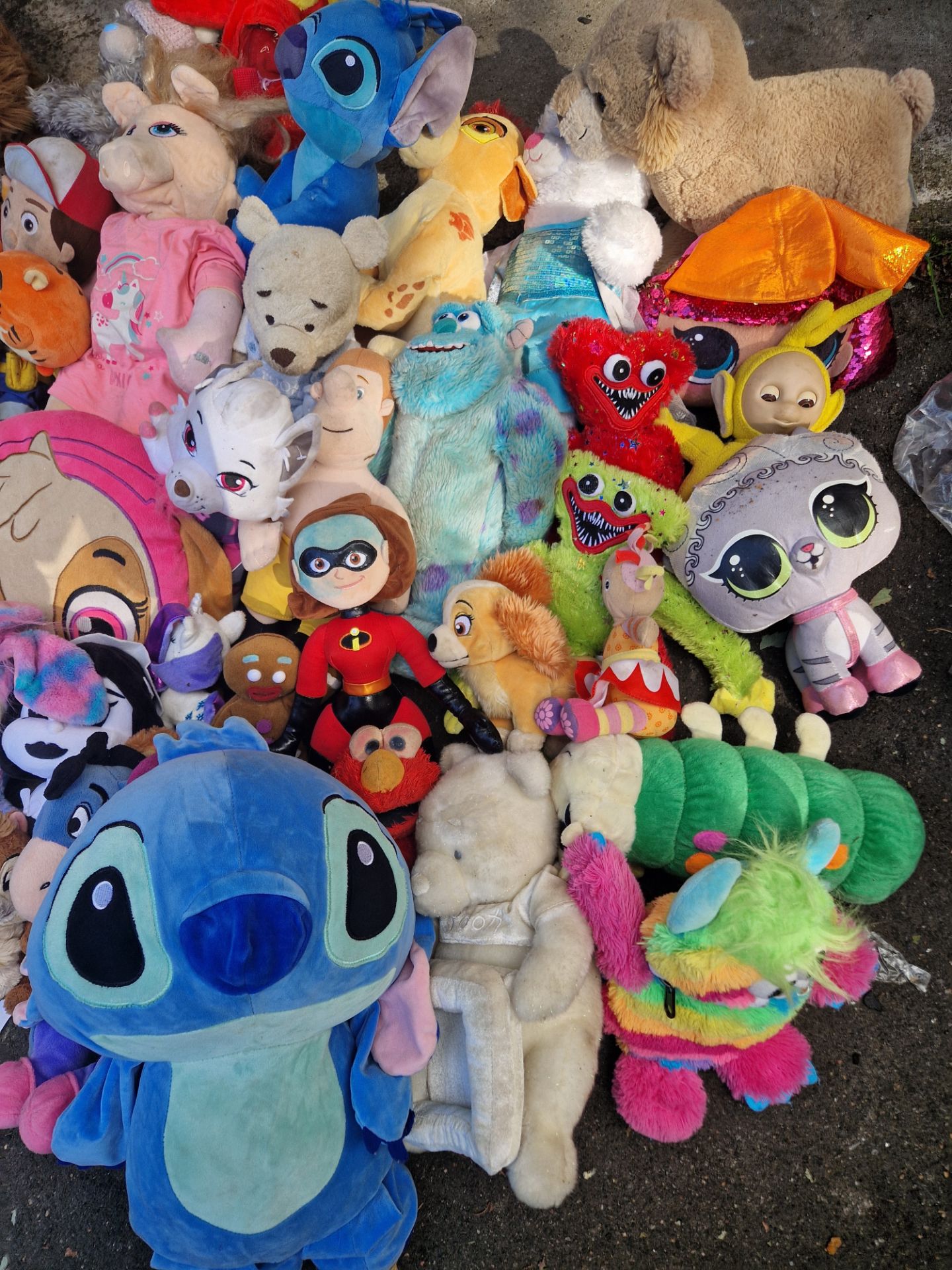 Selection of teddies small and medium few large miss piggy star wars ...