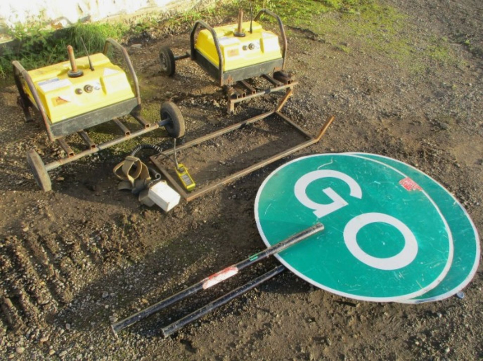 Pike Robosign Stop/Go Boards – Traffic Control – New Batteries ...