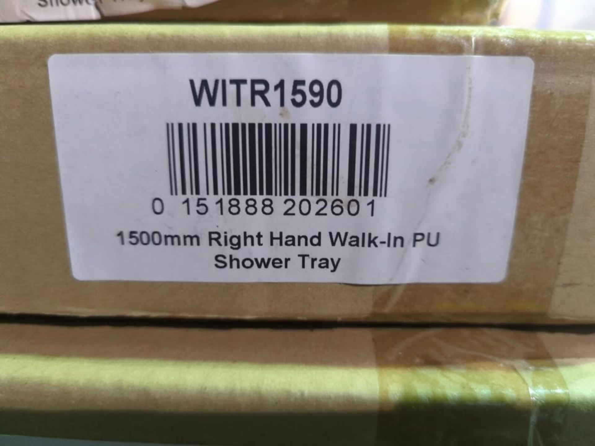 Victoria Plumb Walk in Shower Tray WITR1590 Right Hand 1500mm x 900mm ...