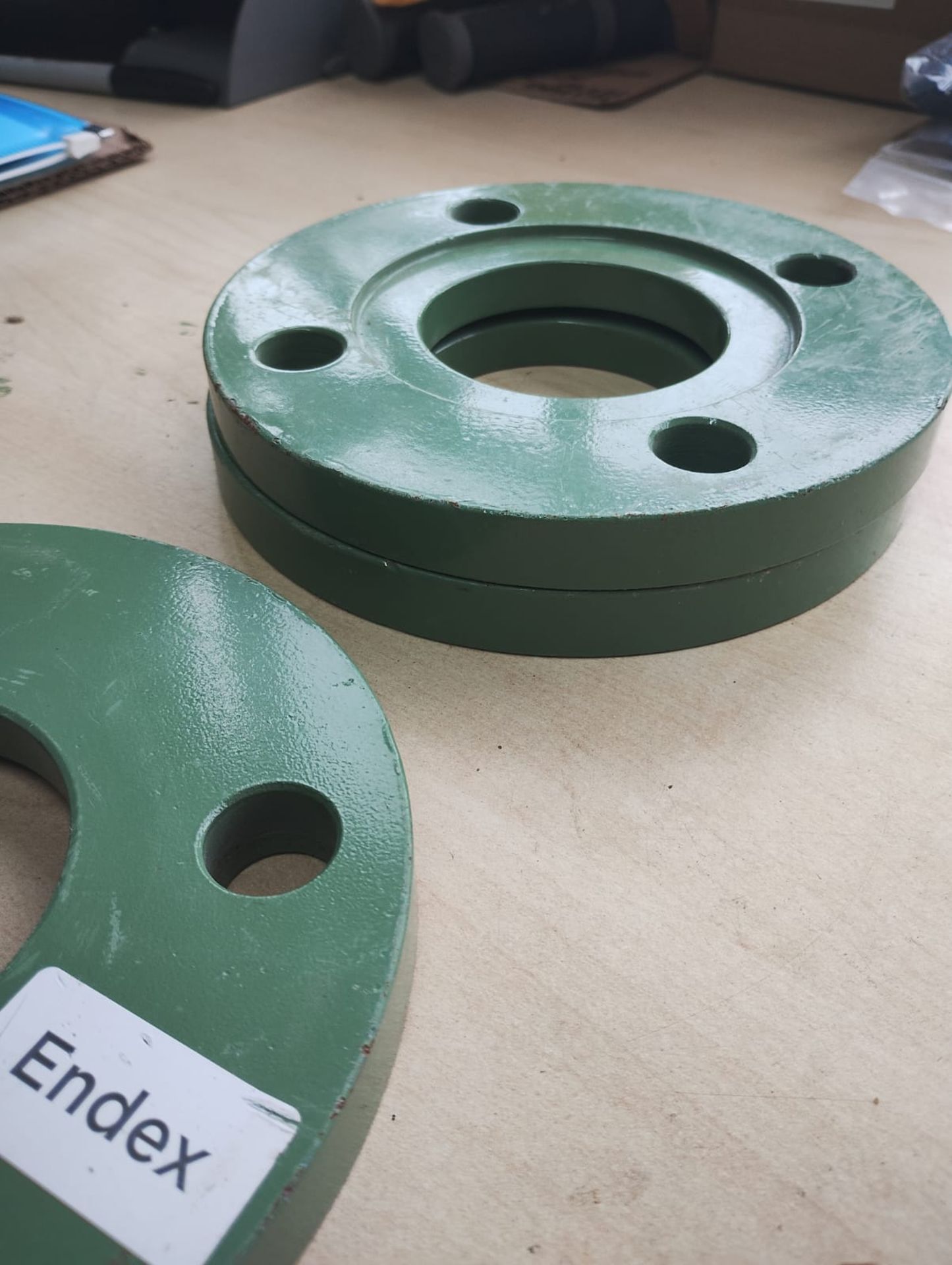 PEGLER ENDEX BI- METAL FLANGE -PN10-54MM -88029 -Joblot of 3 No Inserts ...