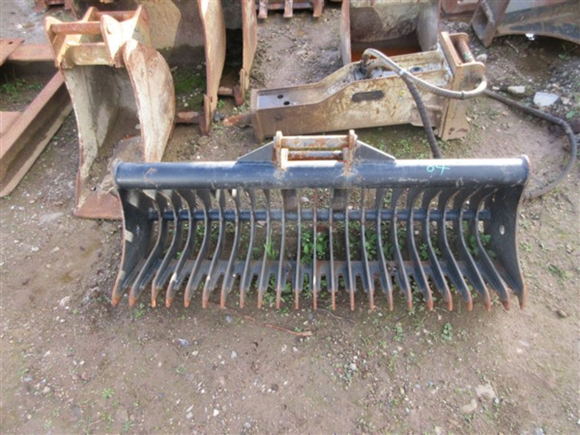 Excavator grading bucket 48"