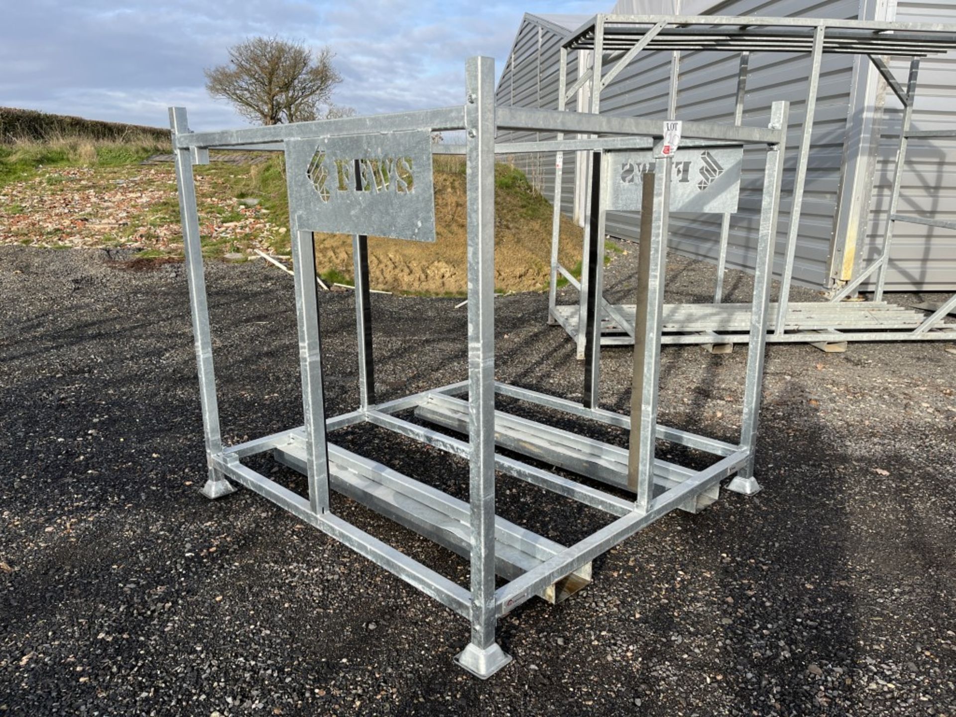 Galvanised steel table stillage Additional Information:To fit 5ft round ...