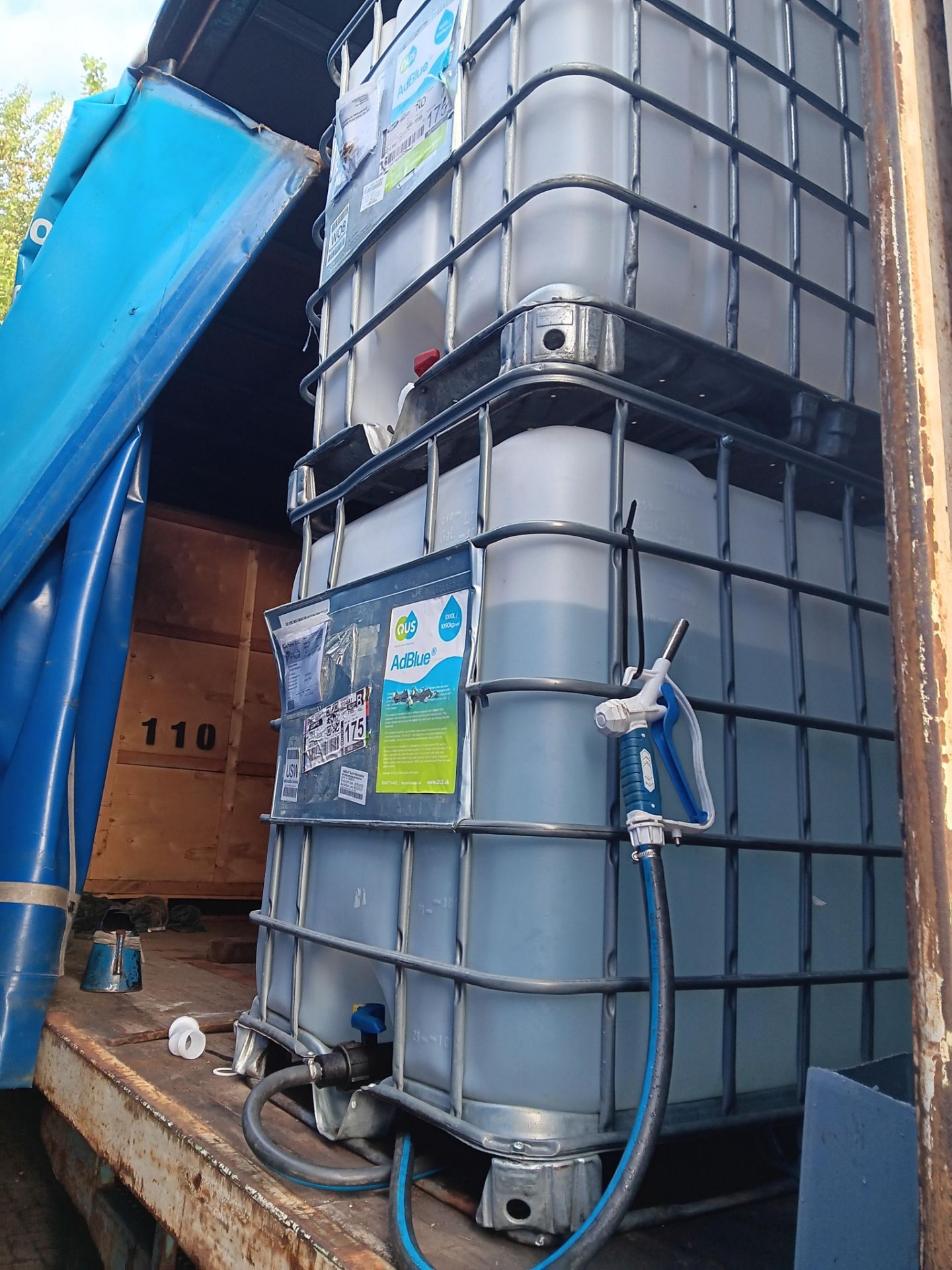 2 x IBC’s (One Containing 750 Litres of AdBlue)