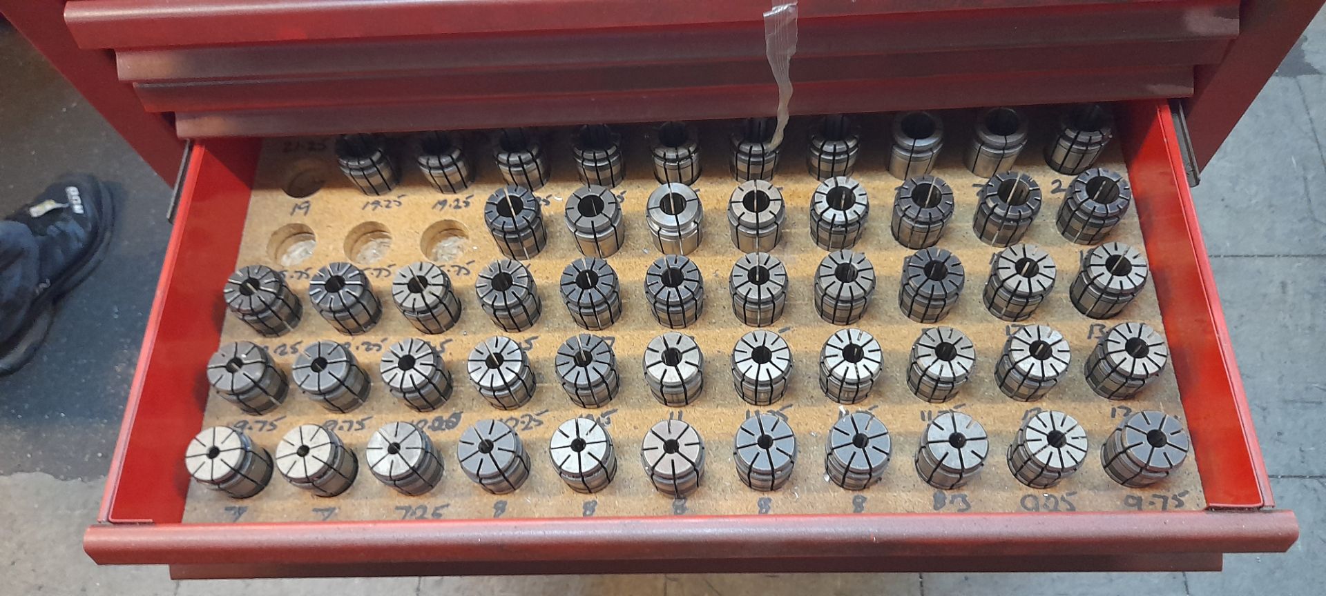 Talco six drawer mobile tool chest & contents of tool holders, cutters ...