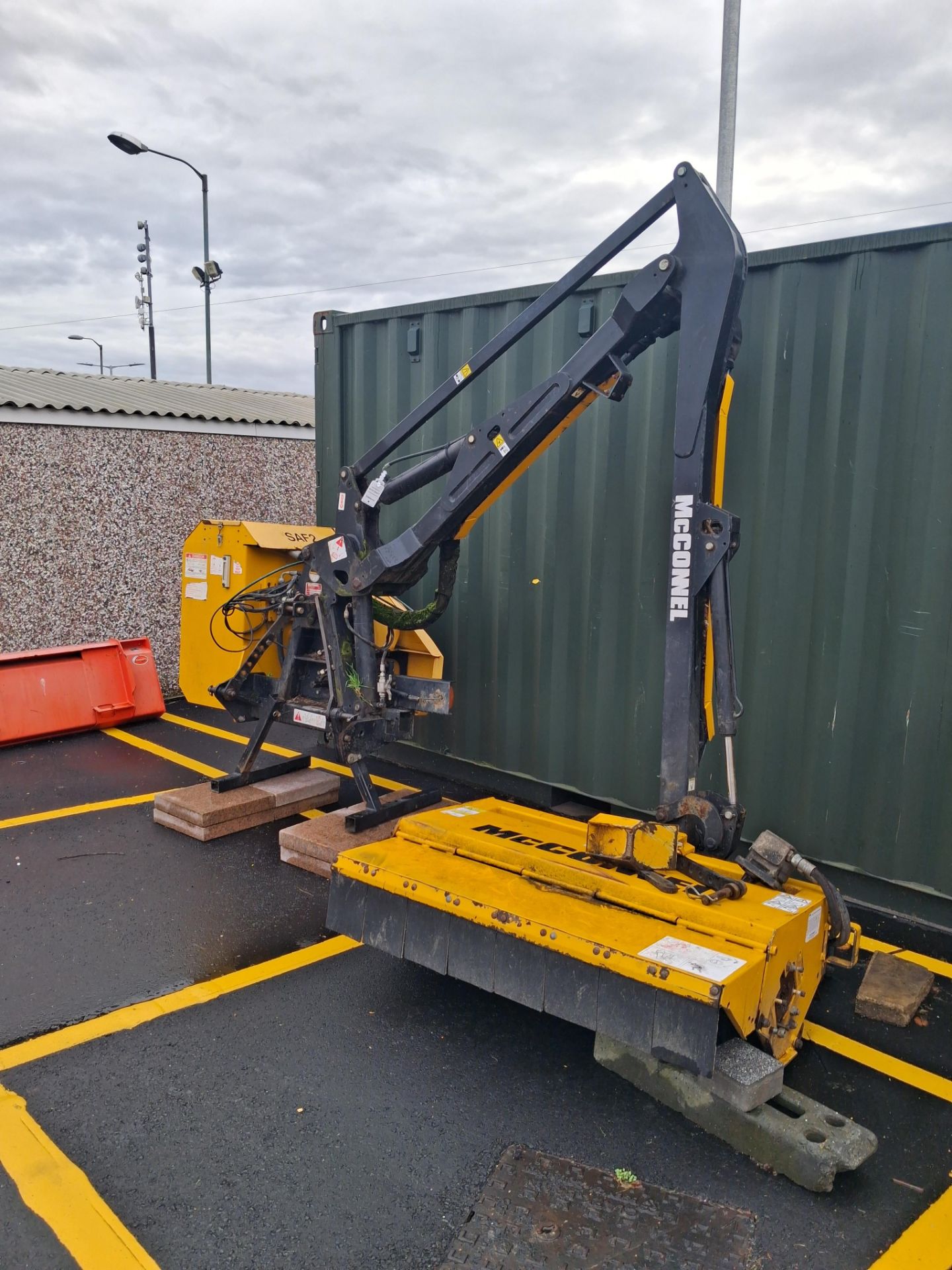 McCONNEL PA5045 side arm flail mower. YOM 2016, Serial Number M164 948 ...