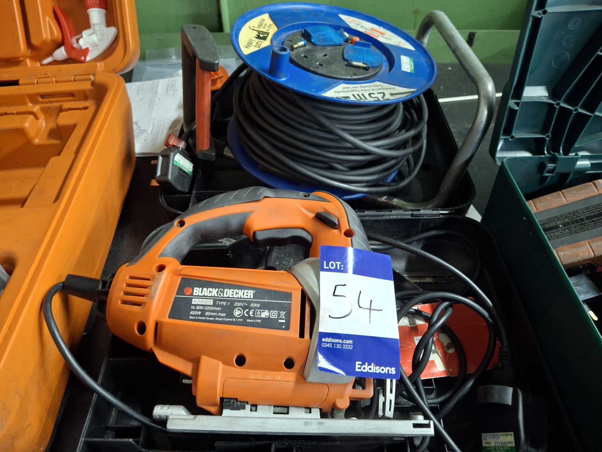 Black & Decker KS900S 240v jigsaw and extension reel