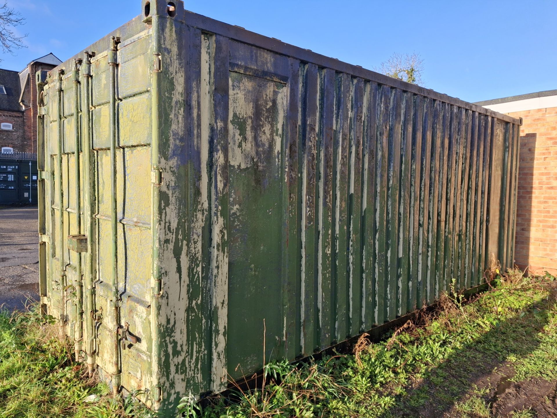 20' shipping container and remaining contents (delayed collection until ...