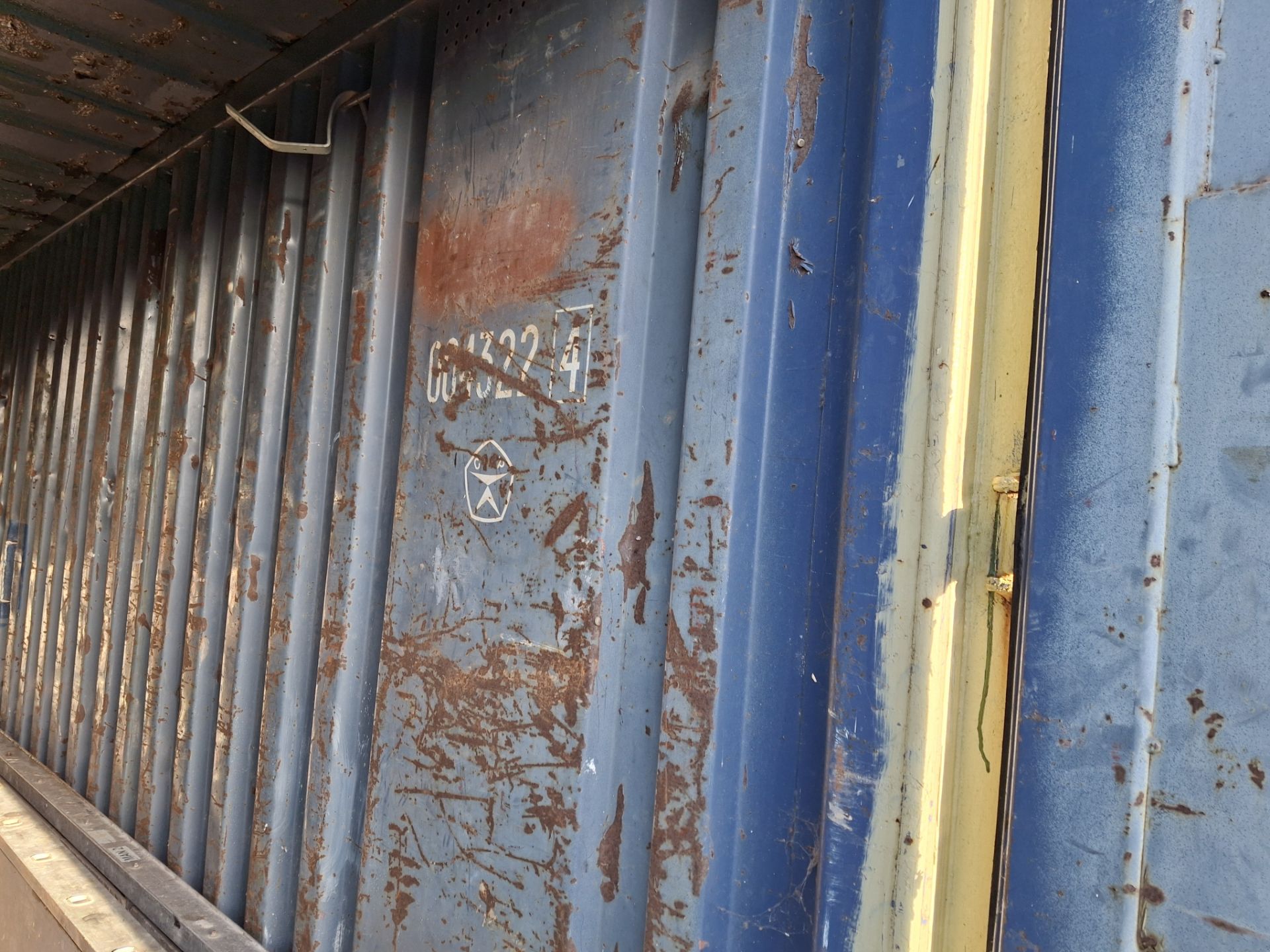 20' shipping container and remaining contents (delayed collection until ...