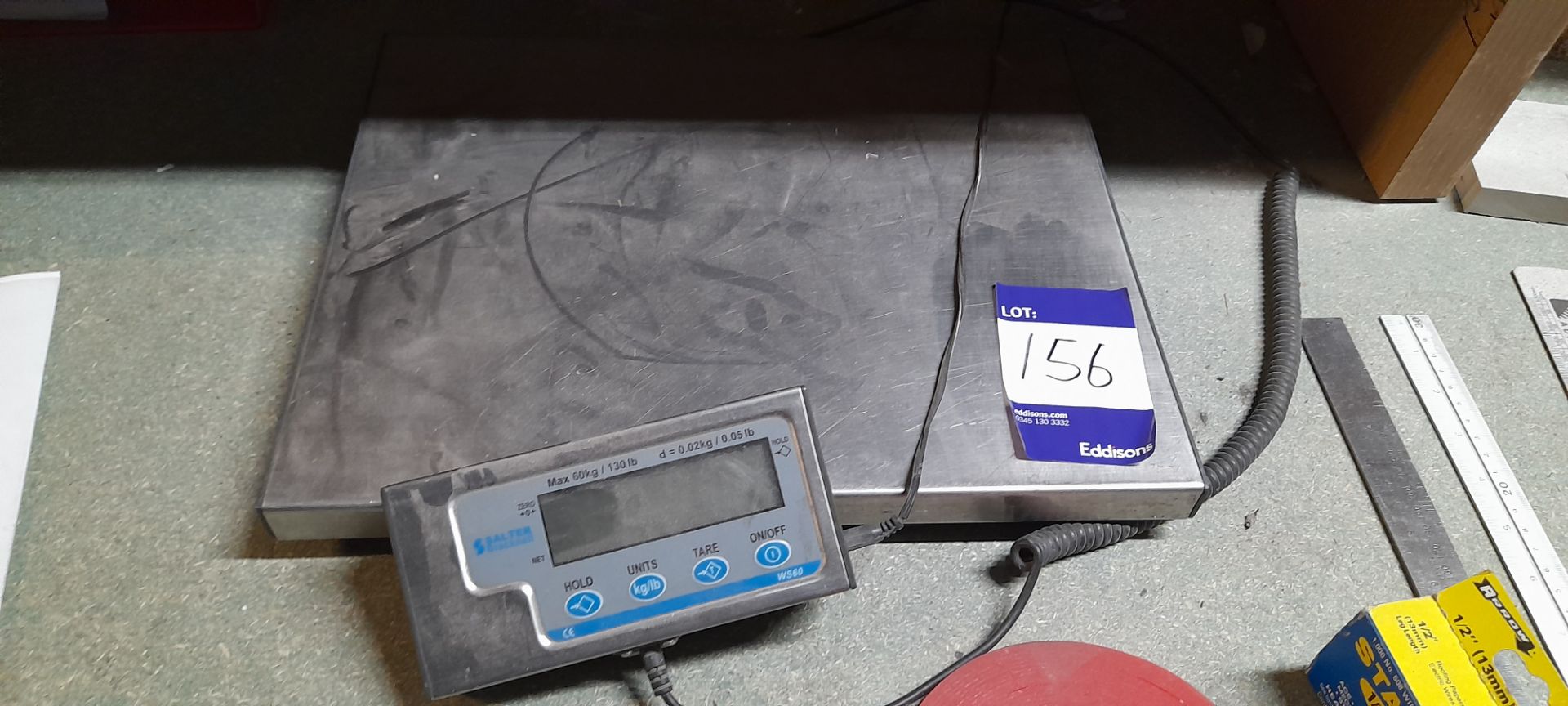 Salter Brecknell Bench Top Platform Scale 60kg with Packing Table ...