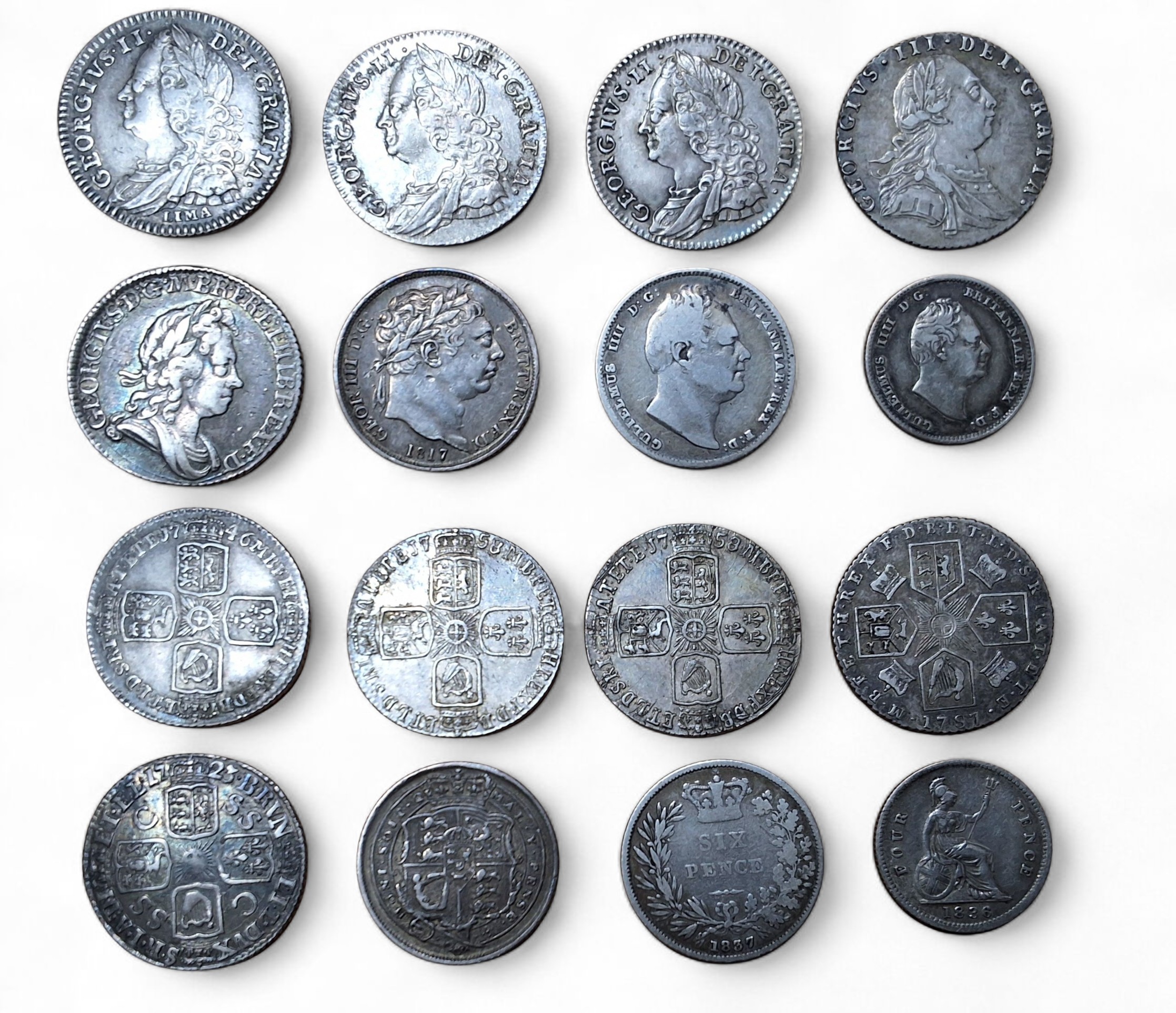 Numismatics - George I (1714-1727) Shilling, 1723, SSC in angles; a ...