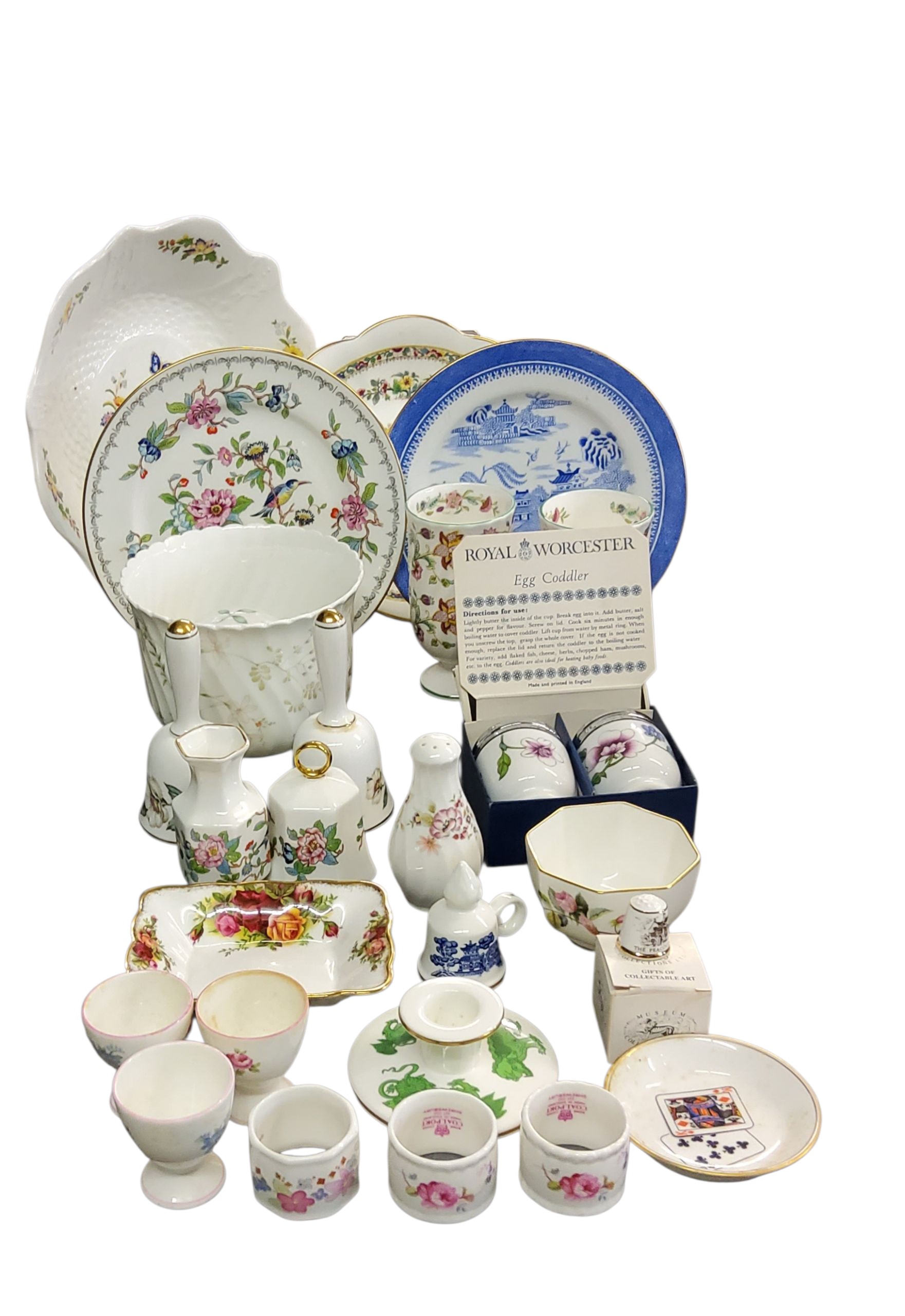 Aynsley Cottage Garden bowl; Royal Albert Old Country Roses; Minton ...