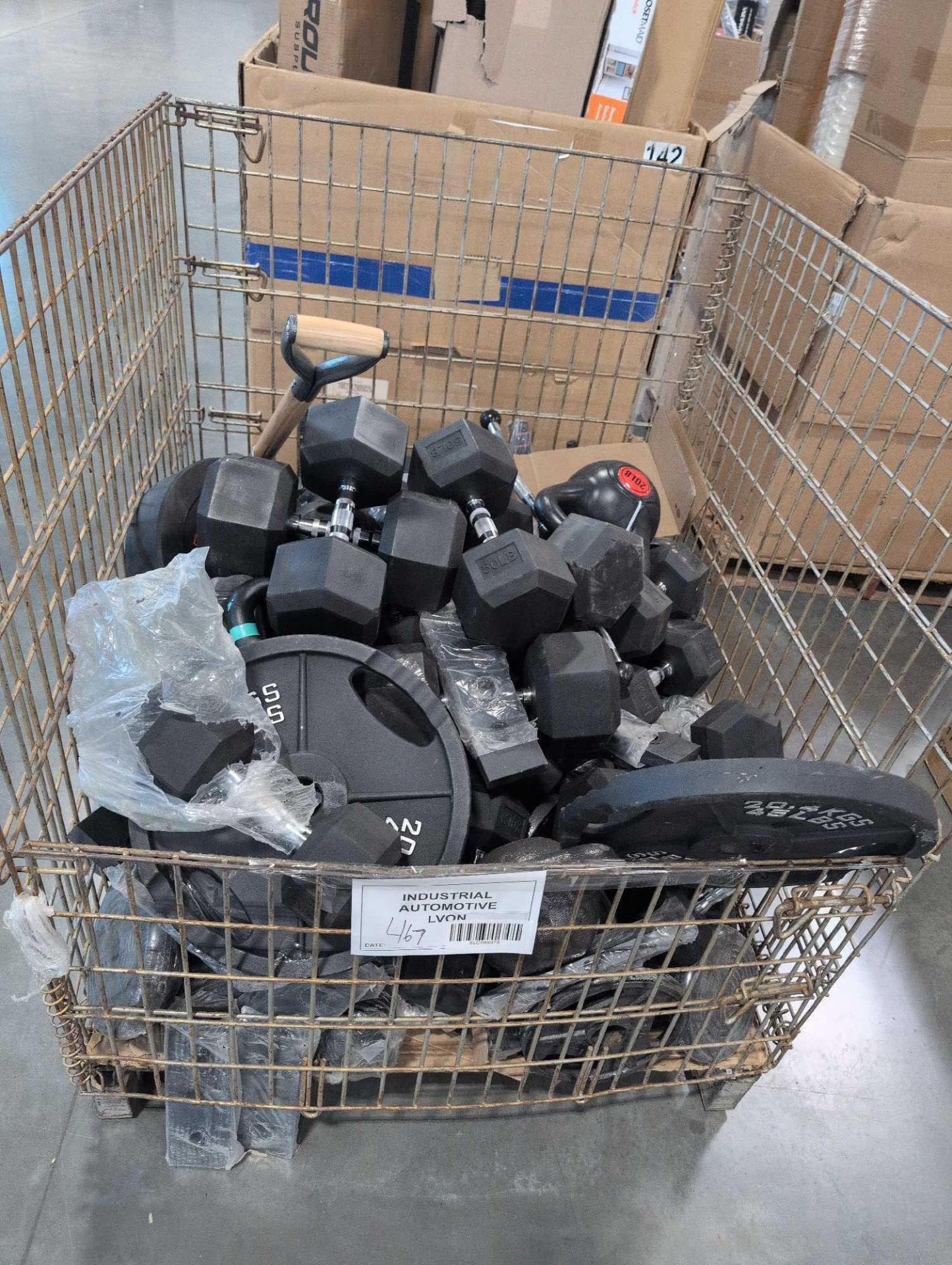 Bin of weights