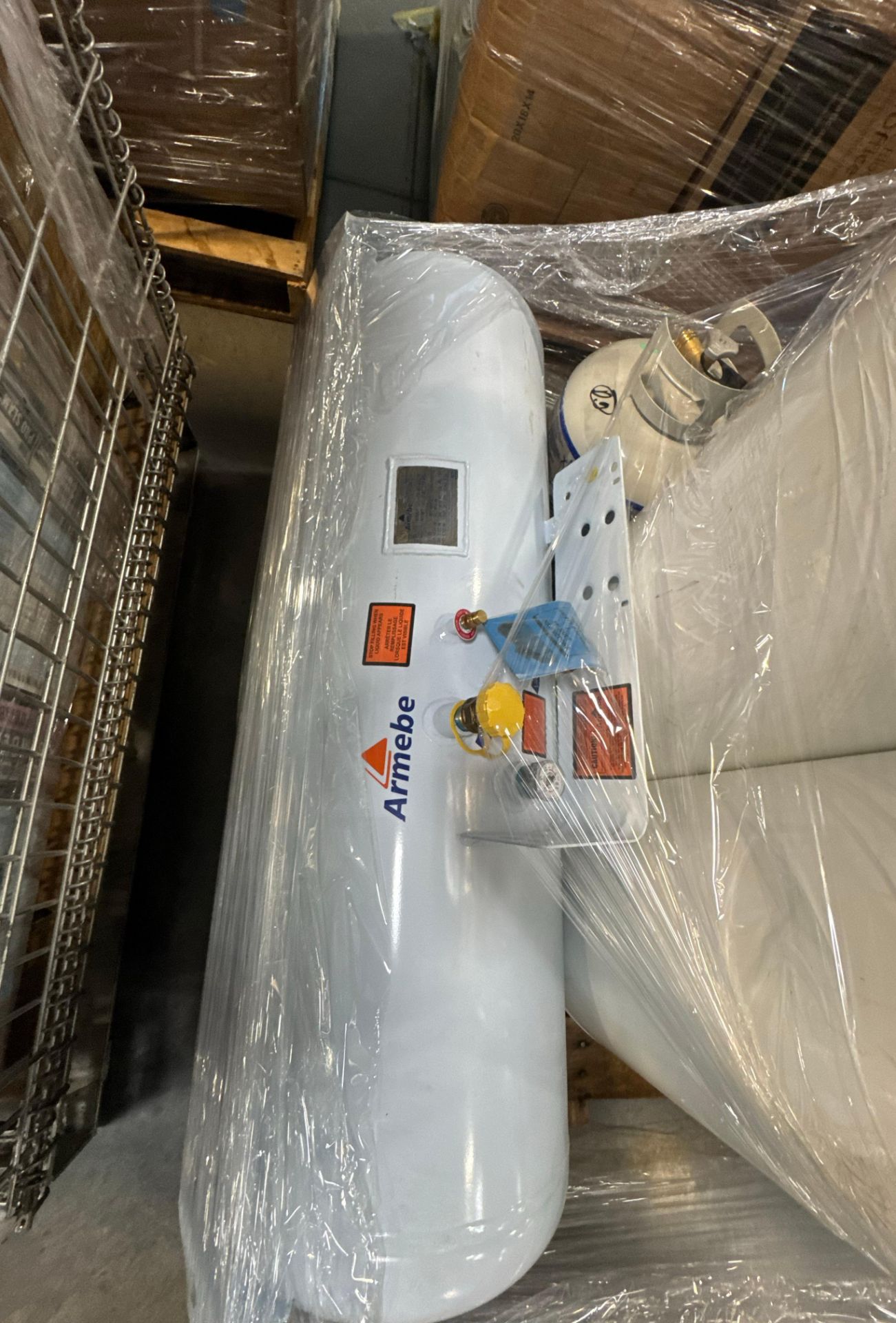 Pallet of propane tanks,