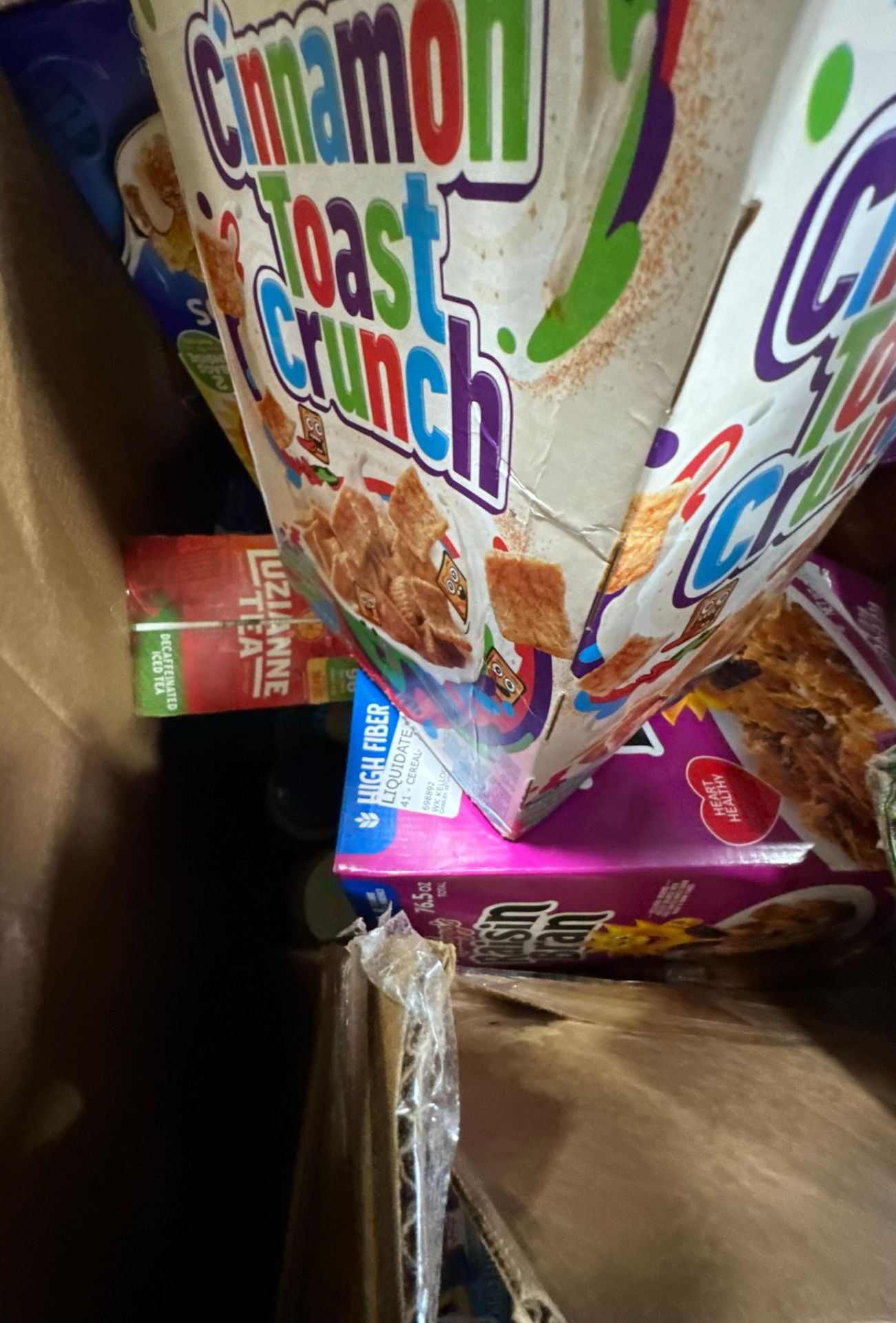 Big box store in a box: chips, corn, brownies, tuna, vegetable oil ...