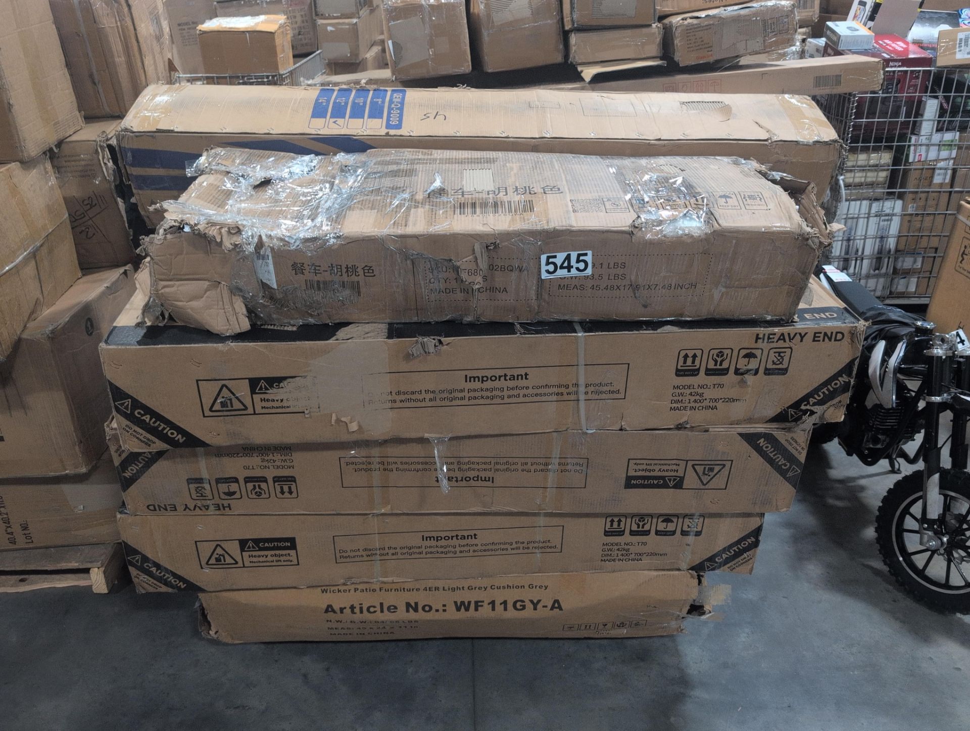 Mega pallet of treadmills and mattress