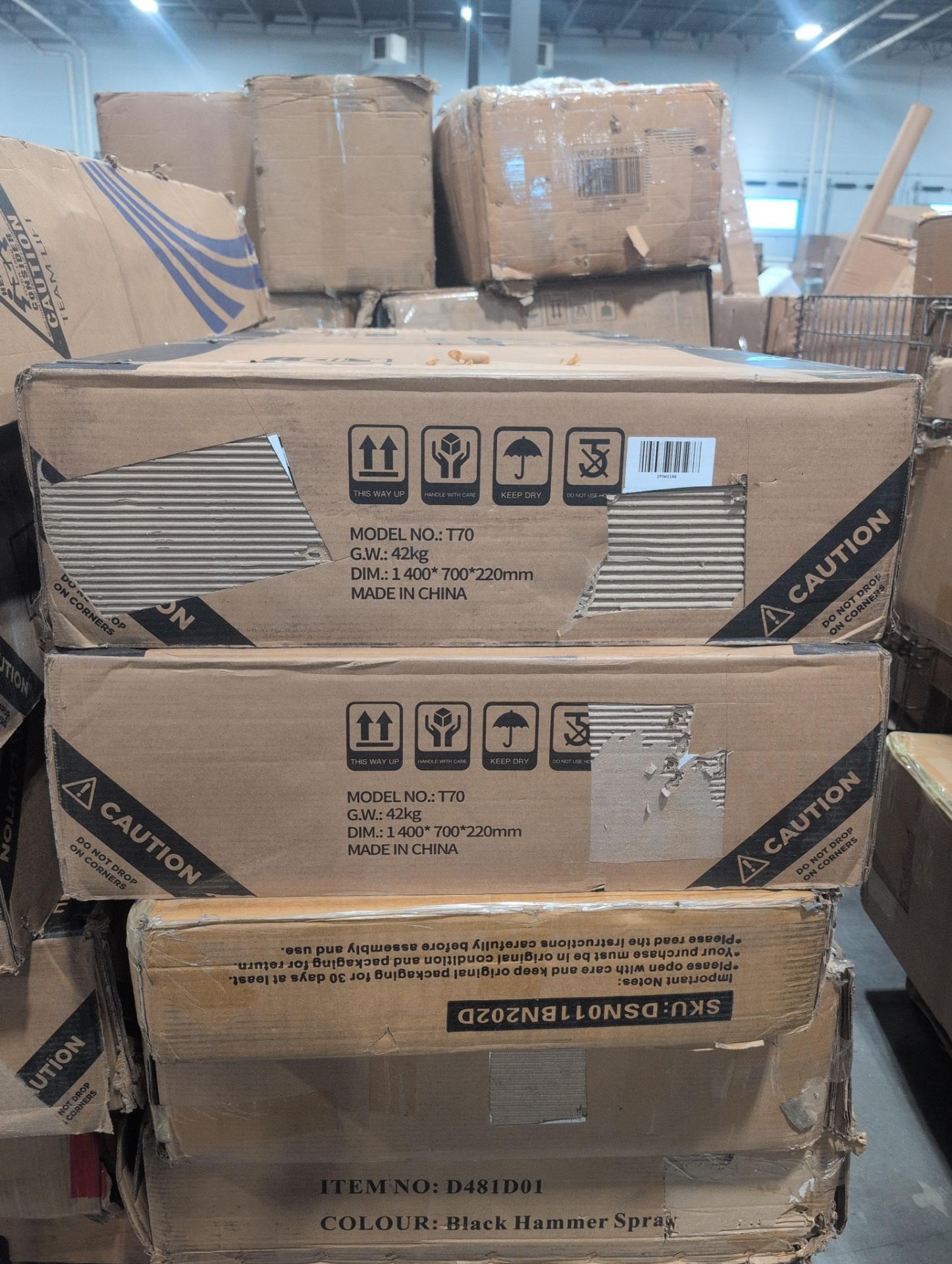 Mega pallet of treadmills and mattress