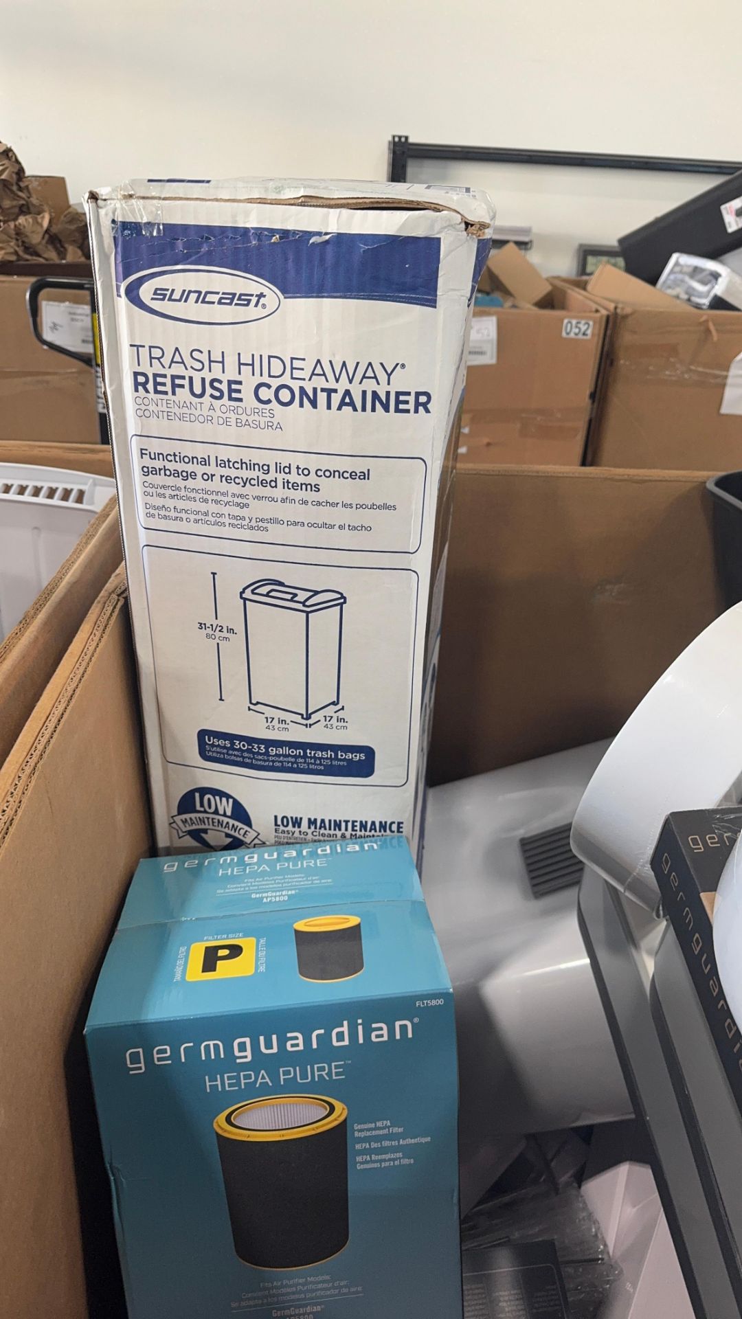 Performance muffler, germ Guardian filters, Suncast hideaway trashcan ...