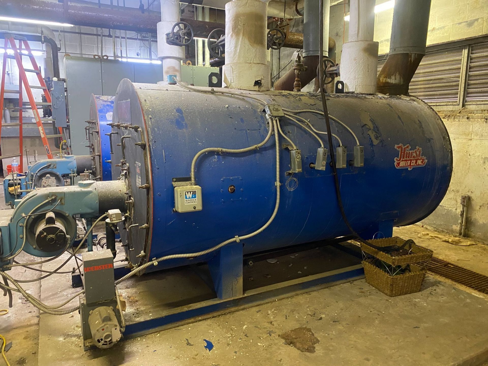 HURST PROCESS BOILER 150 MAX. PSI 350 HTG. SURF. SQ FEET MBH Rigging ...