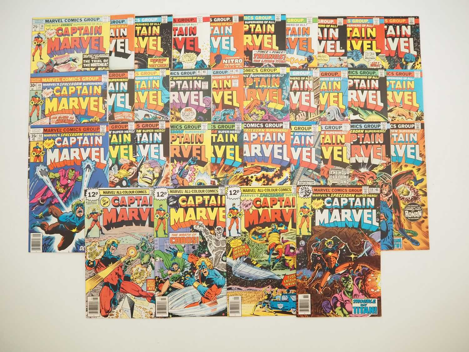 CAPTAIN MARVEL #29 to 62 (34 in Lot) - (1973/79 - MARVEL) - Unbroken ...