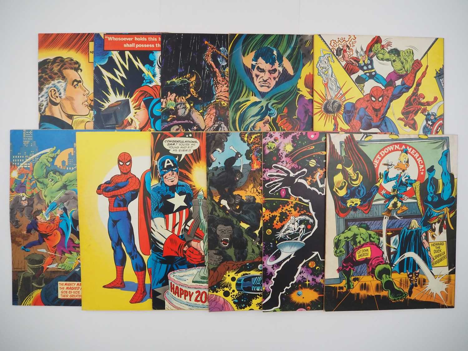 MARVEL TREASURY EDITION LOT (11 in Lot) - (1974/1981 - MARVEL - US & UK ...