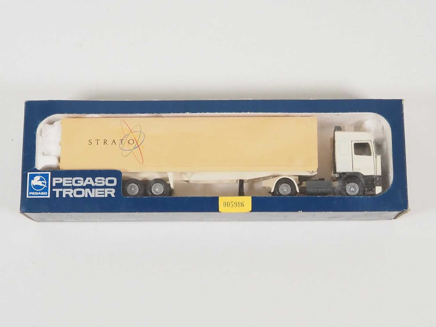 A pair of branded TEKNO 1:50 scale diecast lorries comprising a 'Pegaso ...