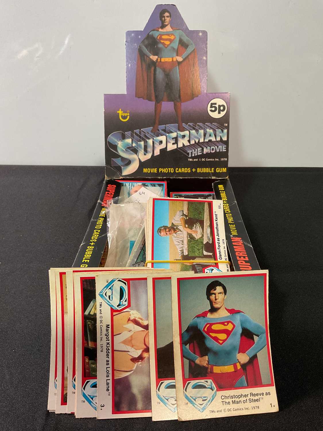 SUPERMAN (1978) 2 complete sets of Topps DC trading cards based on the ...