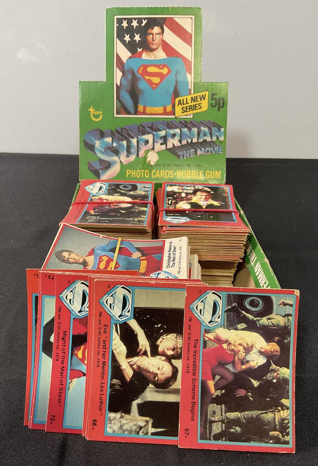 SUPERMAN (1978) 2 complete sets of Topps DC trading cards based on the ...