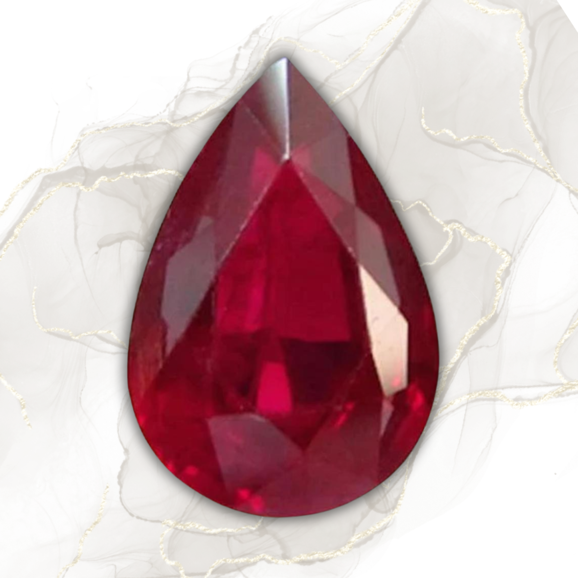 11.32CT PIGEON BLOOD RUBY, PEAR CUT Shape: Pear cut Carat: 11.32ct ...