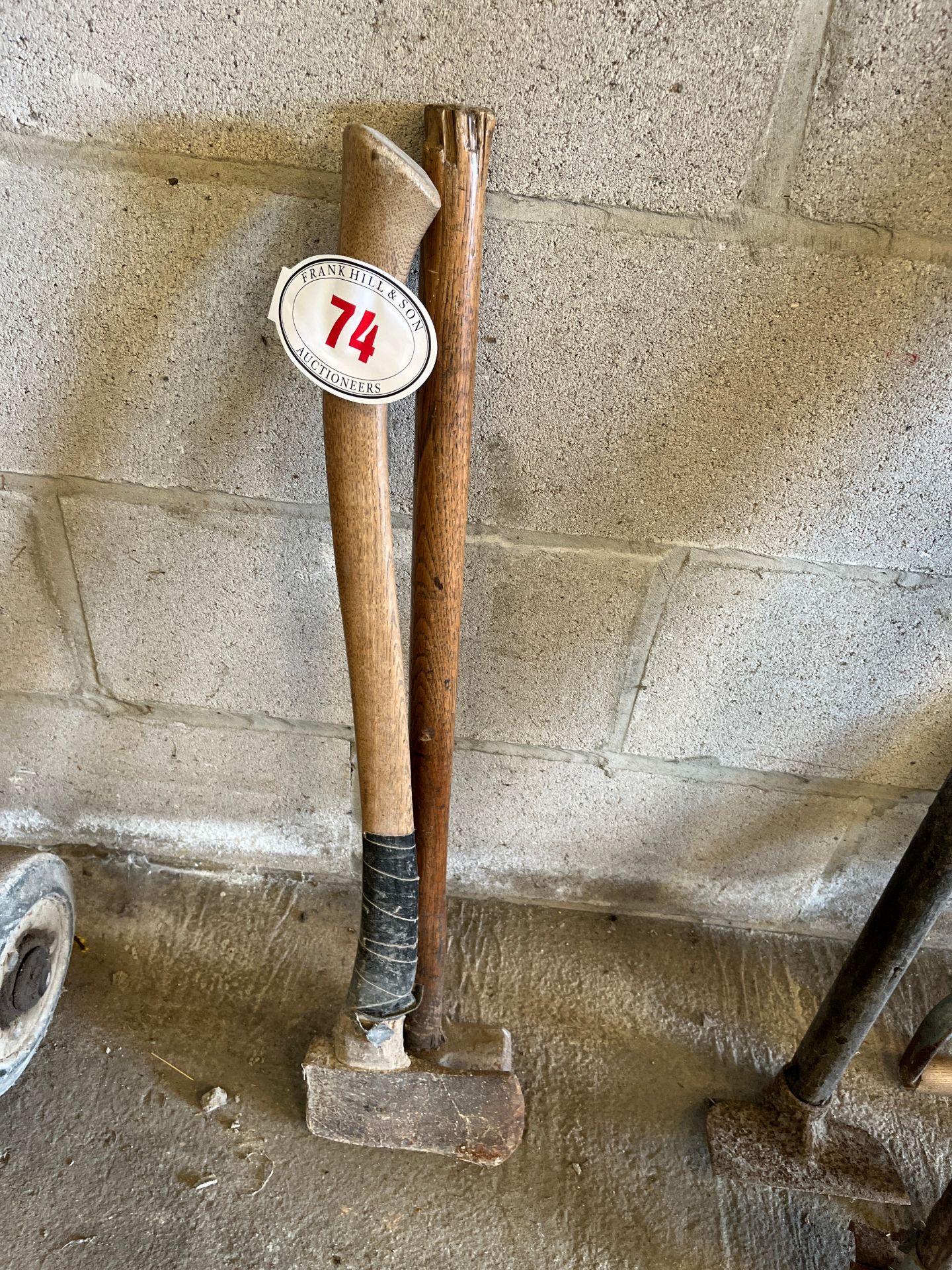 Axe & sledge hammer