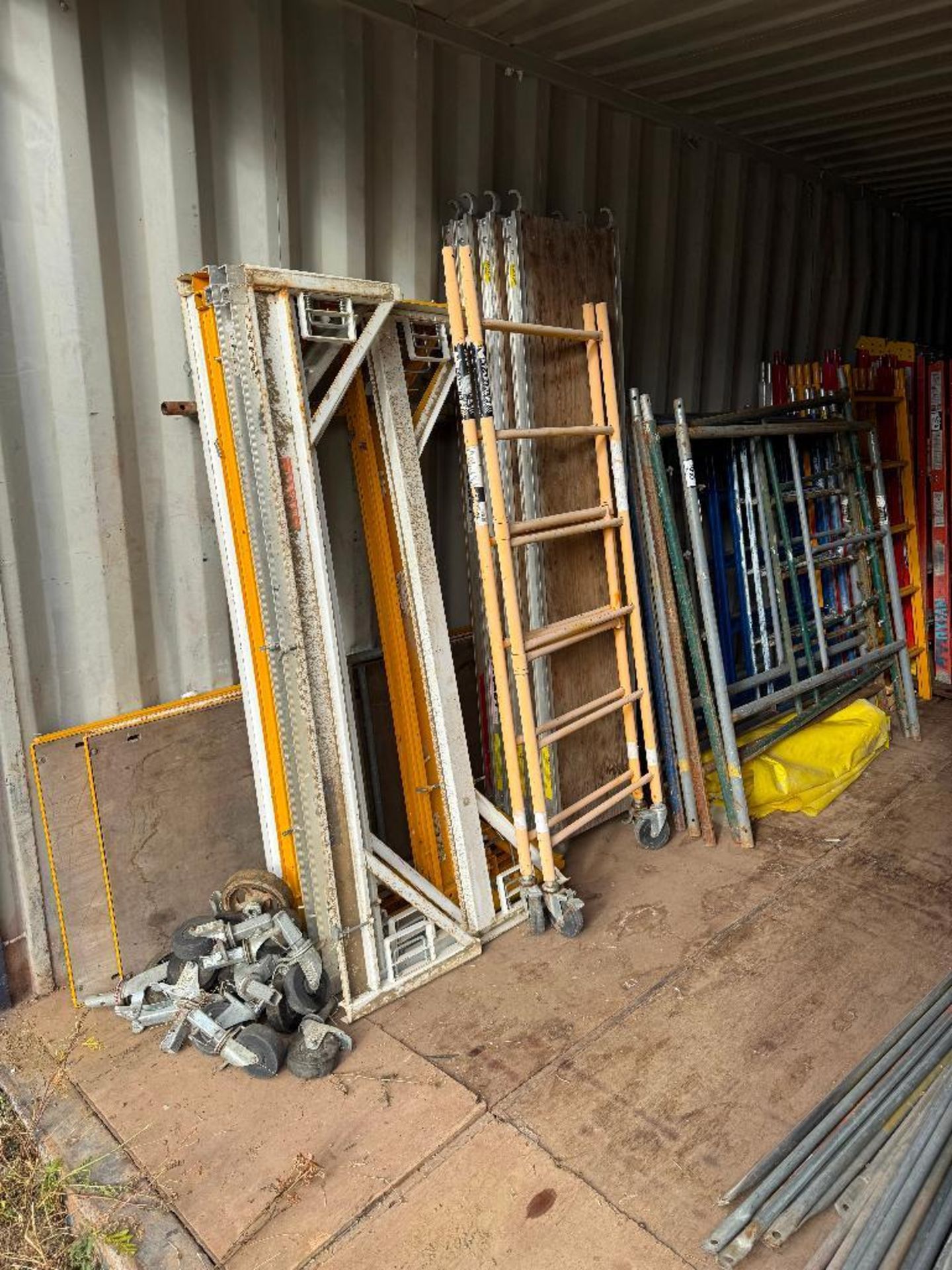 Large Lot of Asst. Scaffolding w/ Asst. Frames, Beams, Decking, Bracing ...